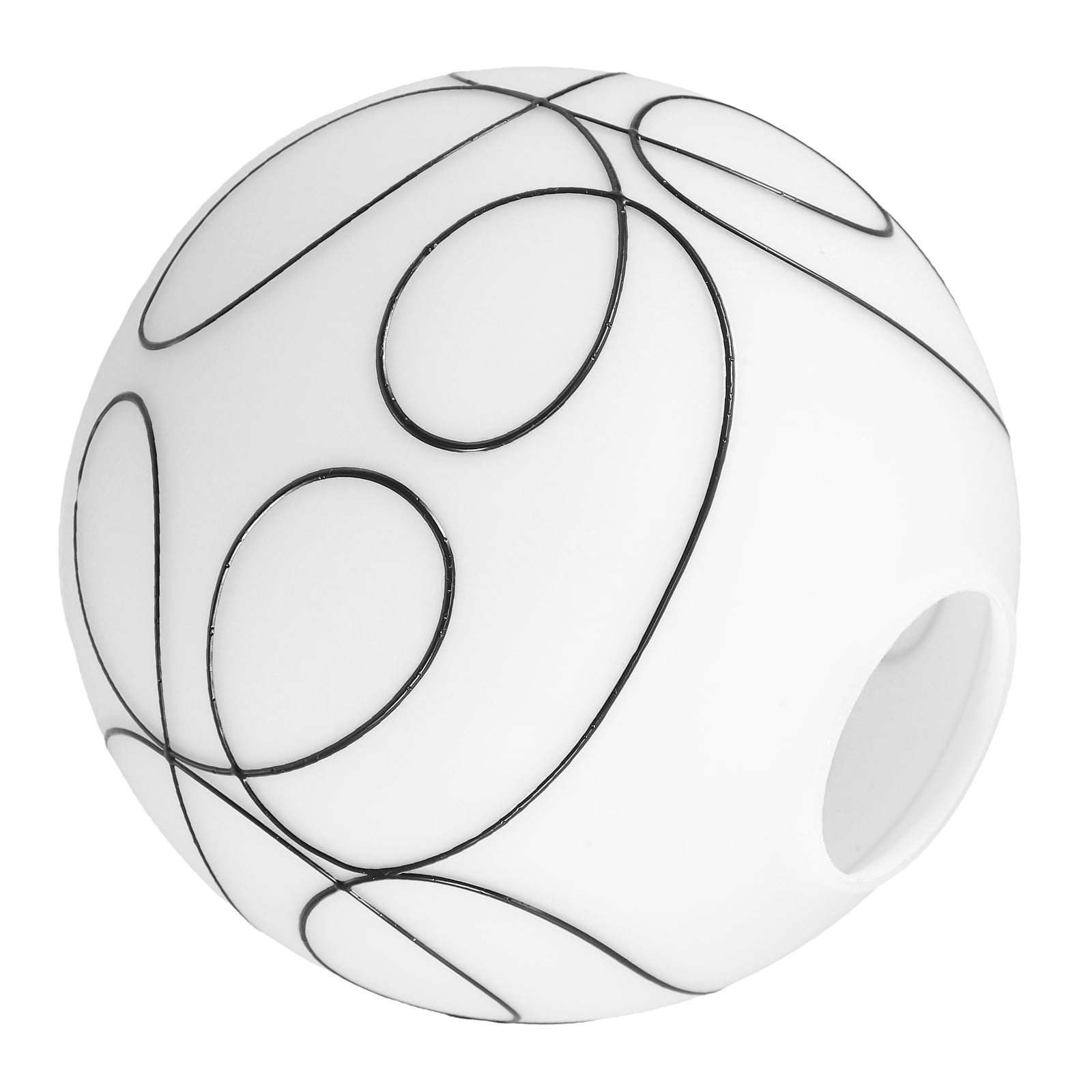 FRCOLOR Glass Light Fixture Shades Globe Lampshade Replacement White ...