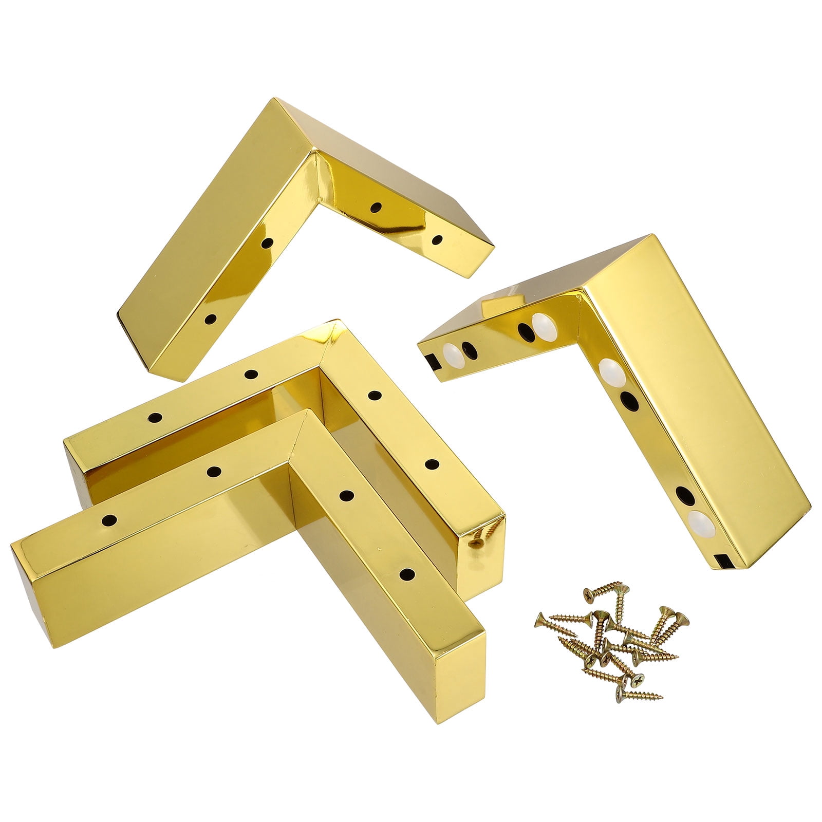 FRCOLOR Golden Iron Furniture Risers for Home Heavy Duty Bed Risers ...