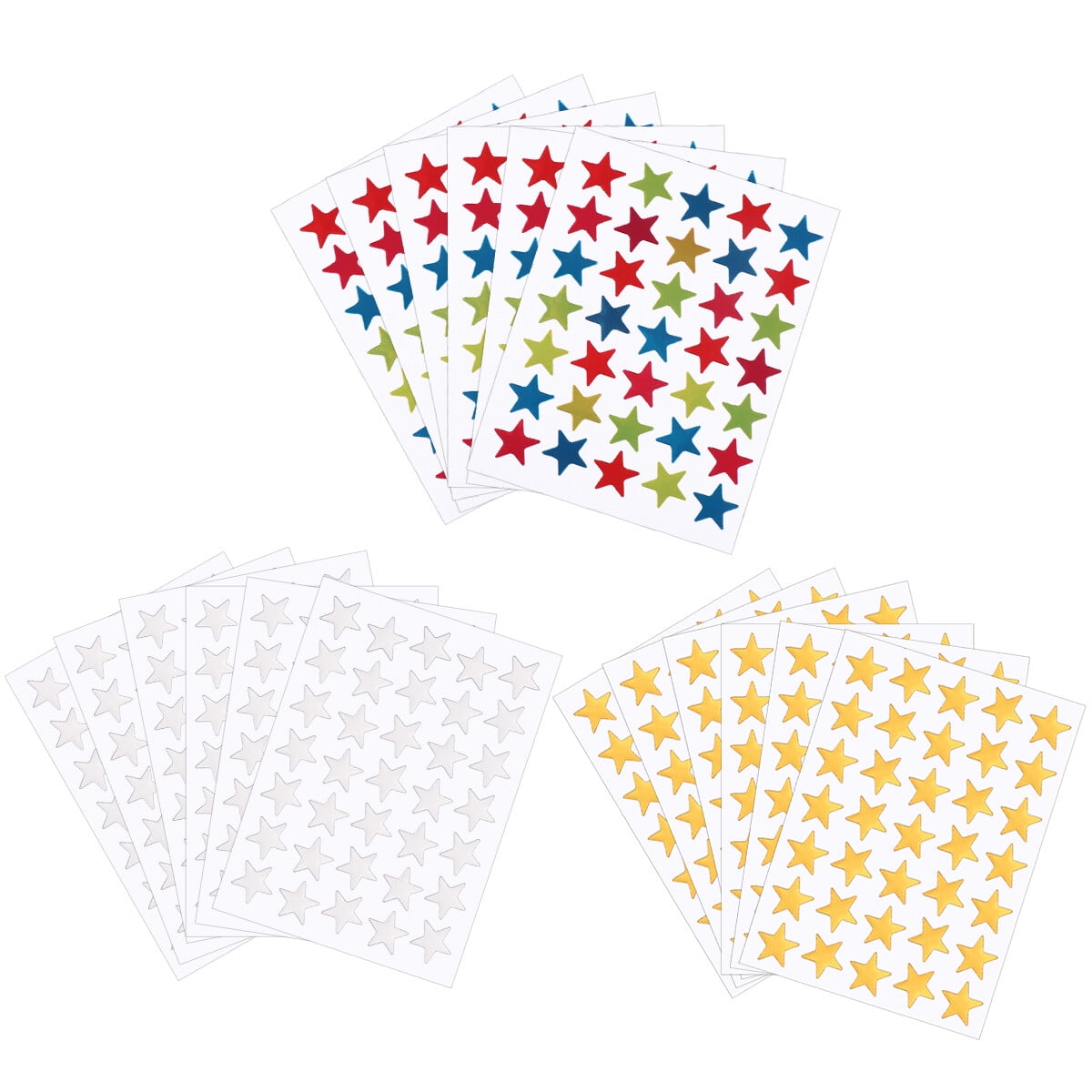 FRCOLOR Golden Star Stickers for Kids with Self Adhesive No Residues ...