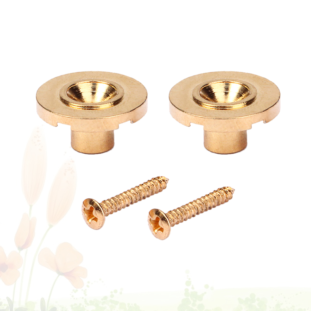 WRISTBIQUE Guitar Roller String Tree Golden Steel 2Pcs for Electric ...