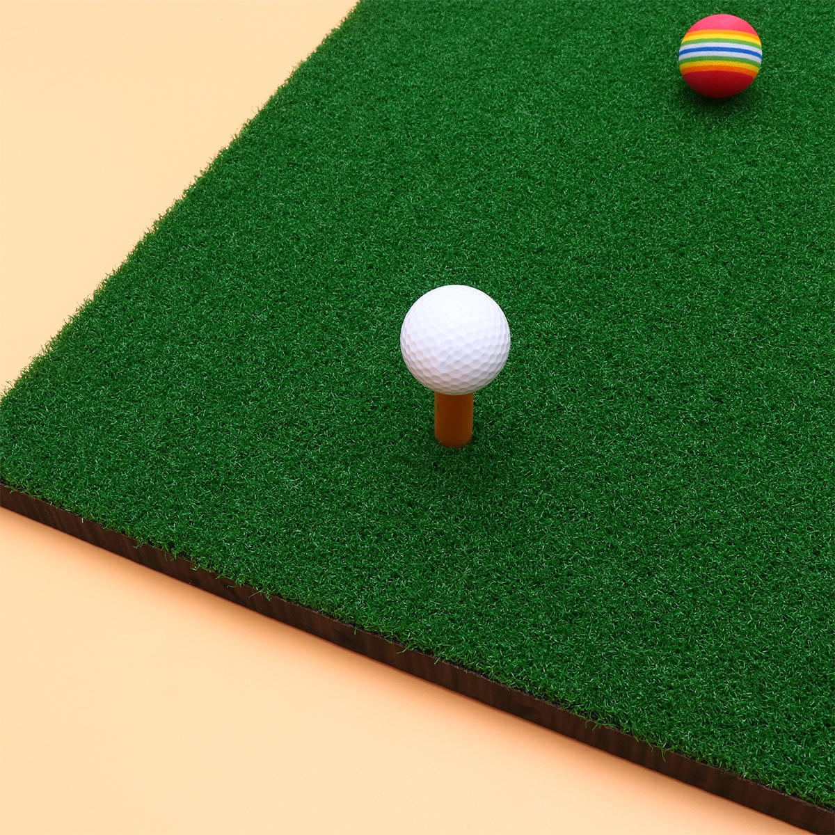 FRCOLOR Golf Trainer Putter Mat with Realistic Turf for Practice ...