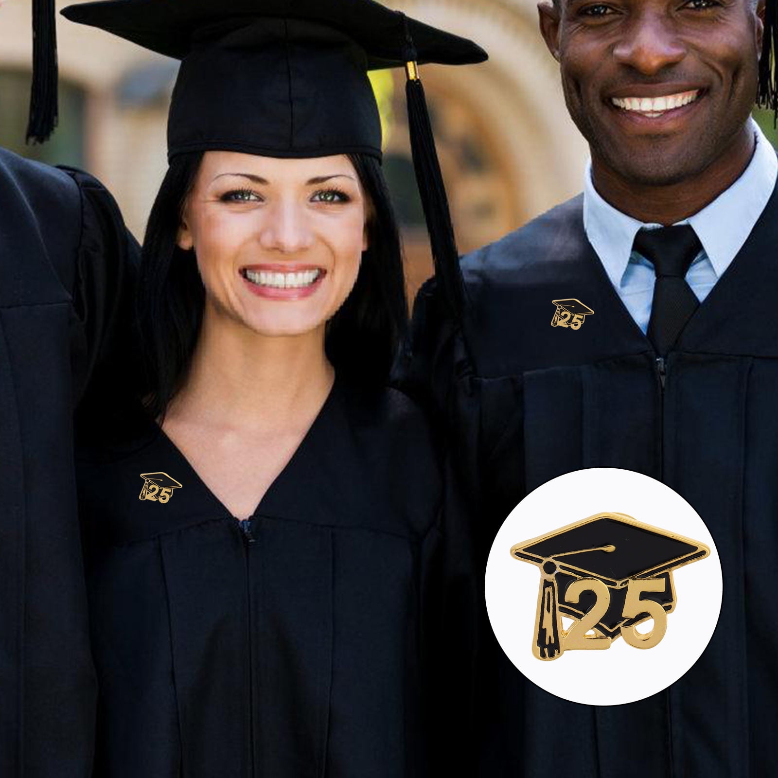 FRCOLOR Graduation Cap Brooch Pin Graduation Costume Accessory ...