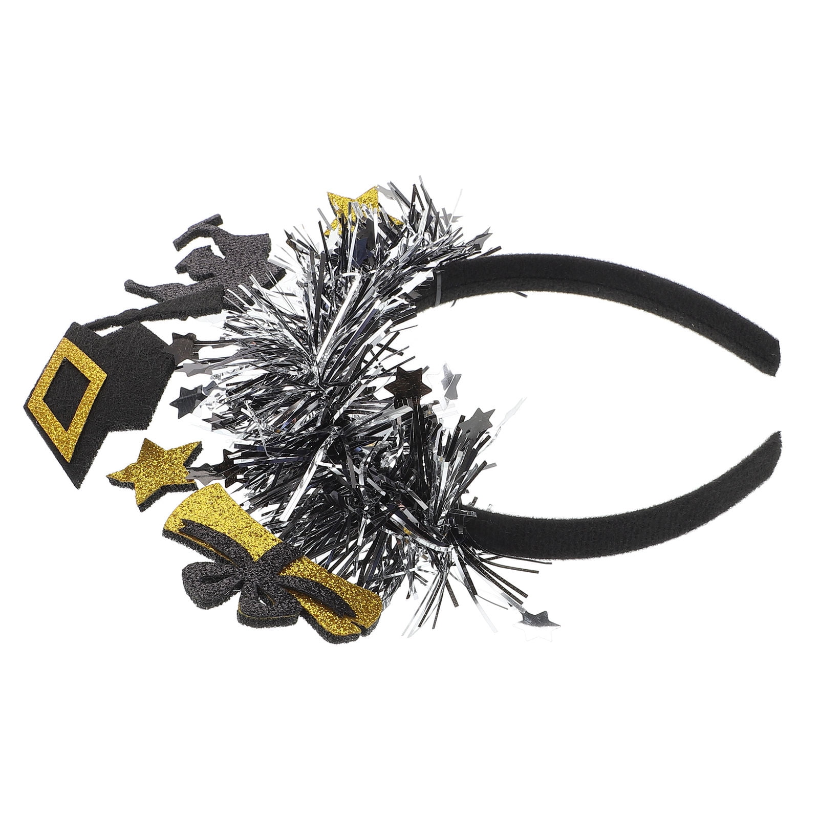 FRCOLOR Graduation Cap Headband Tinsel Bachelor Hat Hair Band Class Of ...