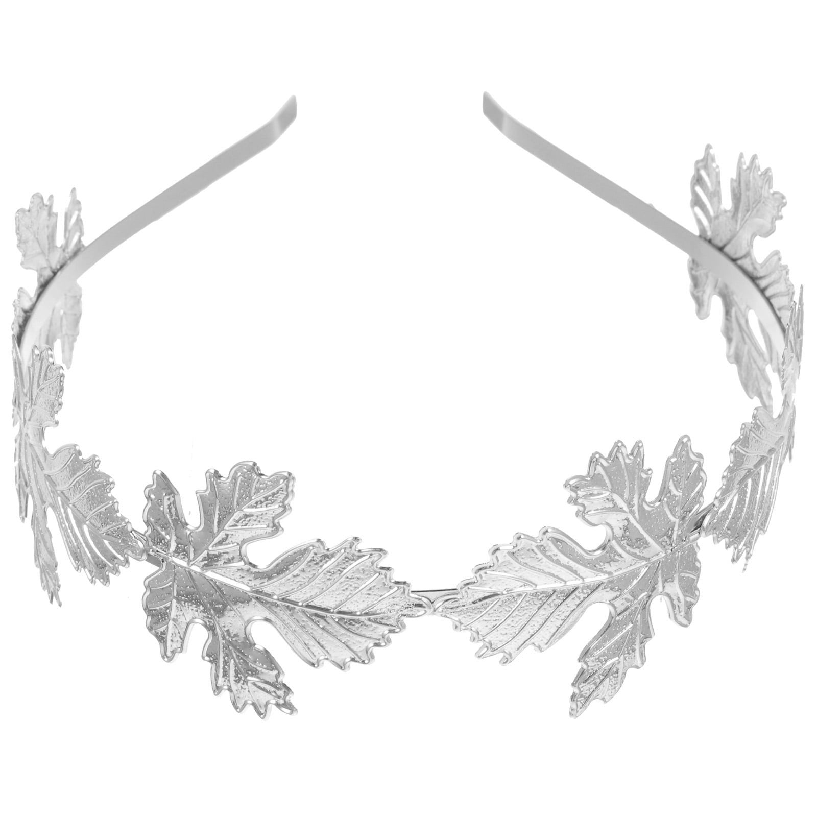 FRCOLOR Greek Crown Metal Headband Leaf Wedding Headband Prom Headband ...