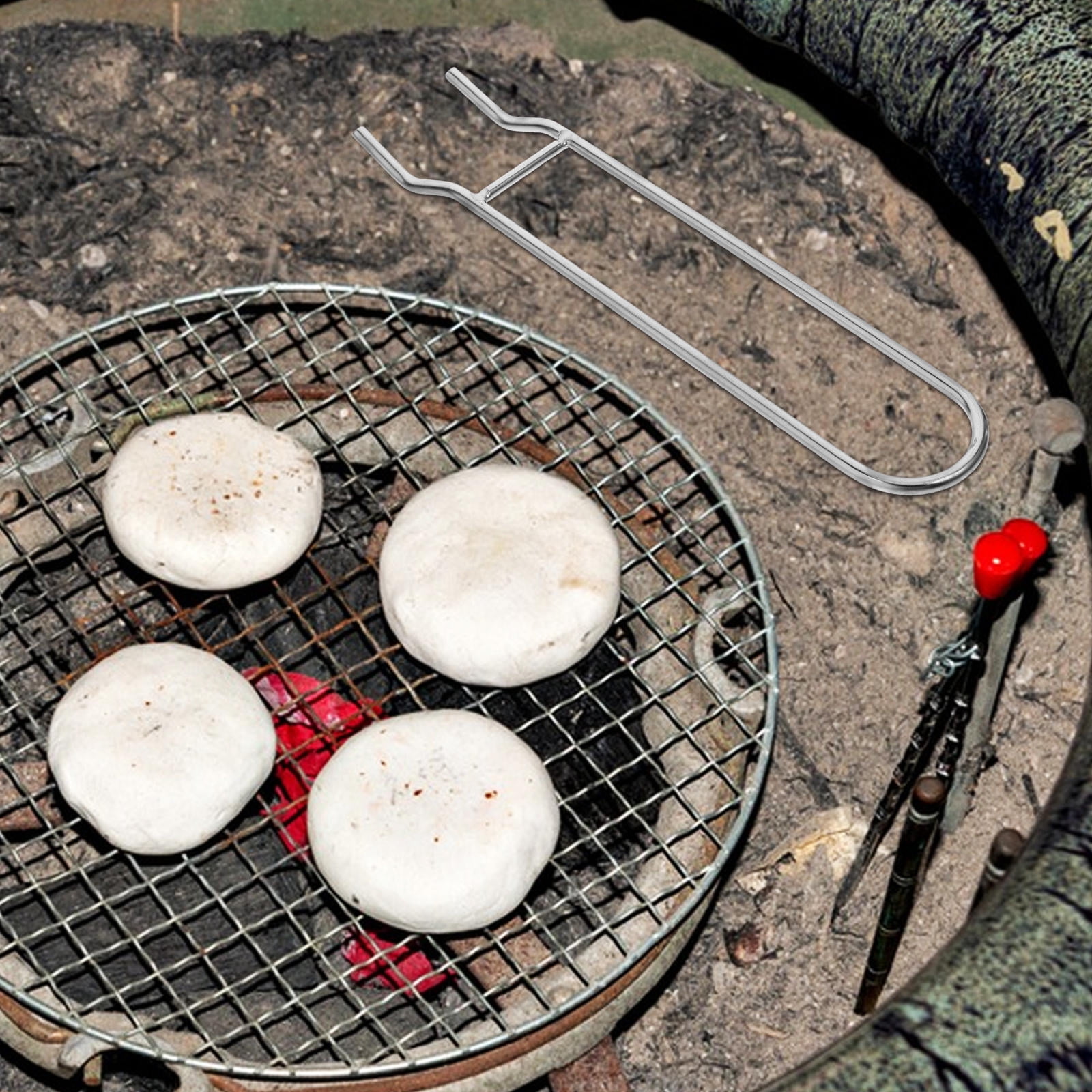 FRCOLOR Grill Grate Lifter Gripper BBQ Grill Grate Lifter Gripper ...