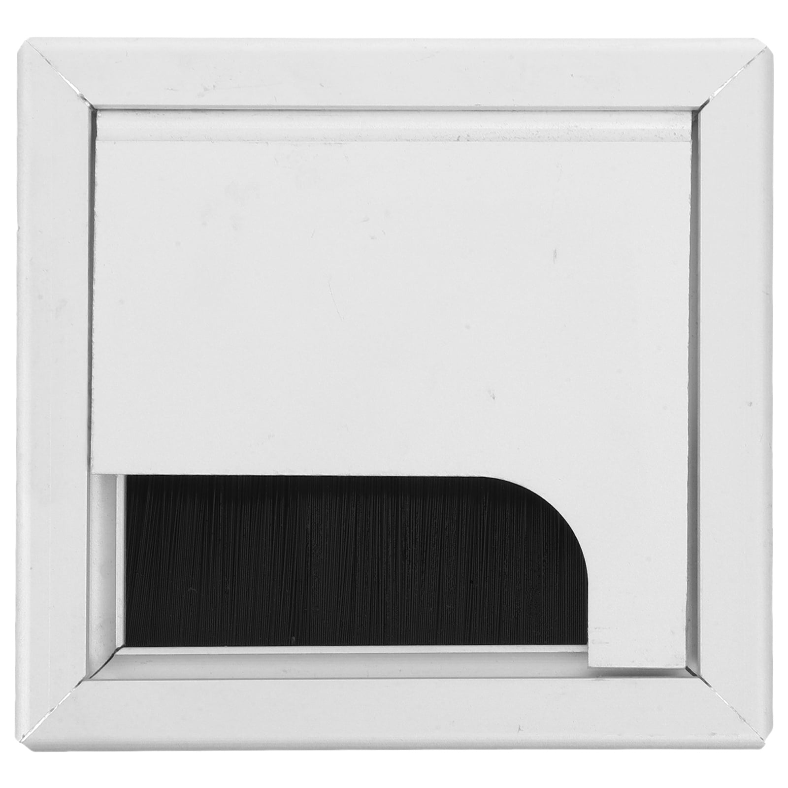 FRCOLOR Grommet Aluminum Alloy Desk Wire Hole Cover Sleek Silver Cord ...