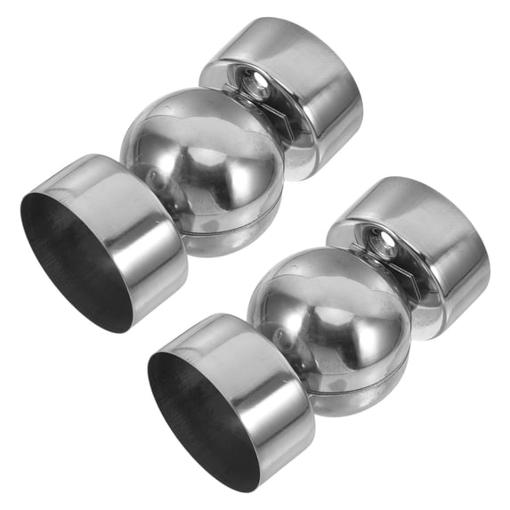 FRCOLOR Stainless Steel Handrail End Caps for Replacement Use Silver ...
