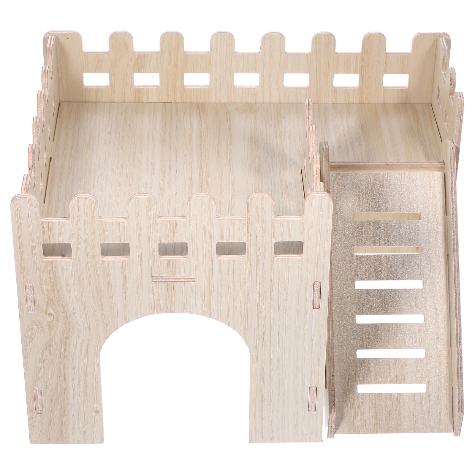 FRCOLOR Guinea Pig Wood Cabin Indoor Hamster Climbing Platform House ...