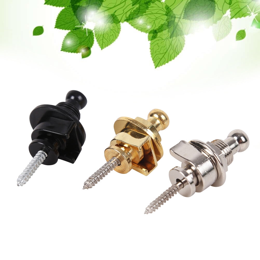 FRCOLOR Guitar Strap Locks for Bass Made of Durable Metal Suitable for ...