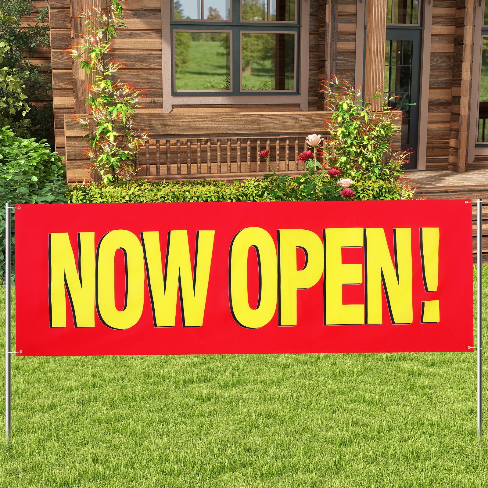 FRCOLOR 1 Set Banner High Visibility Opening Sign Large Outdoor Hanging ...