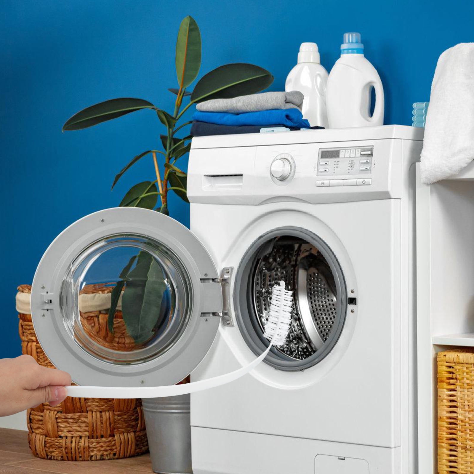 FRCOLOR HOMEMAXS 2 Pcs Washing Machine Cleaning Brush and Cleaner for ...