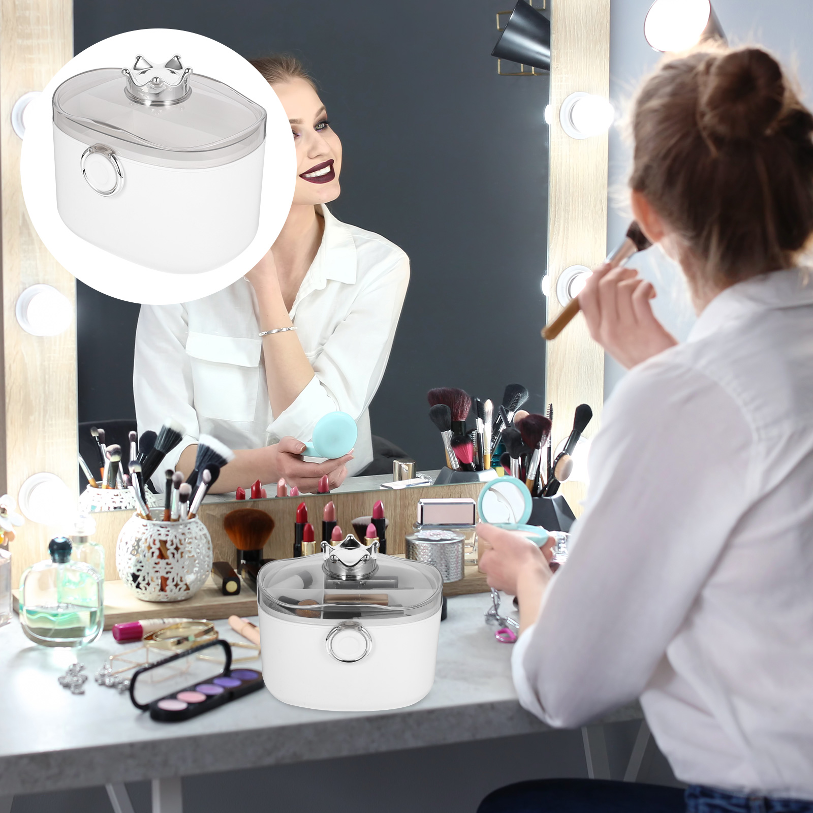 FRCOLOR Hair Accessories Storage Box for Women Organisers Child Girl ...