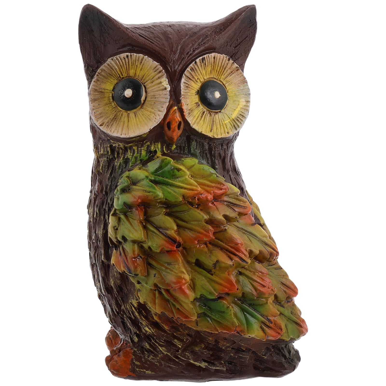 FRCOLOR Resin Owl Figurine Small Owl Statue Mini Resin Animals ...