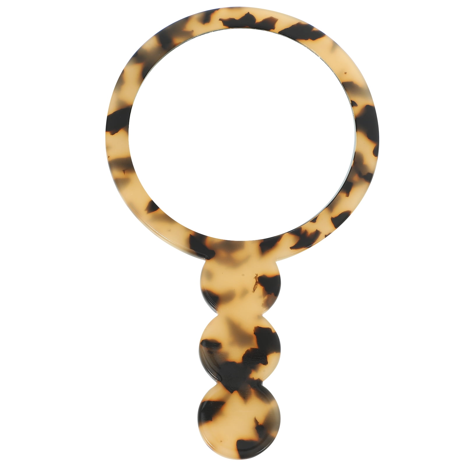 FRCOLOR Handheld Hand Held Makeup Mirror Clear Look Mirror Travel Miss ...