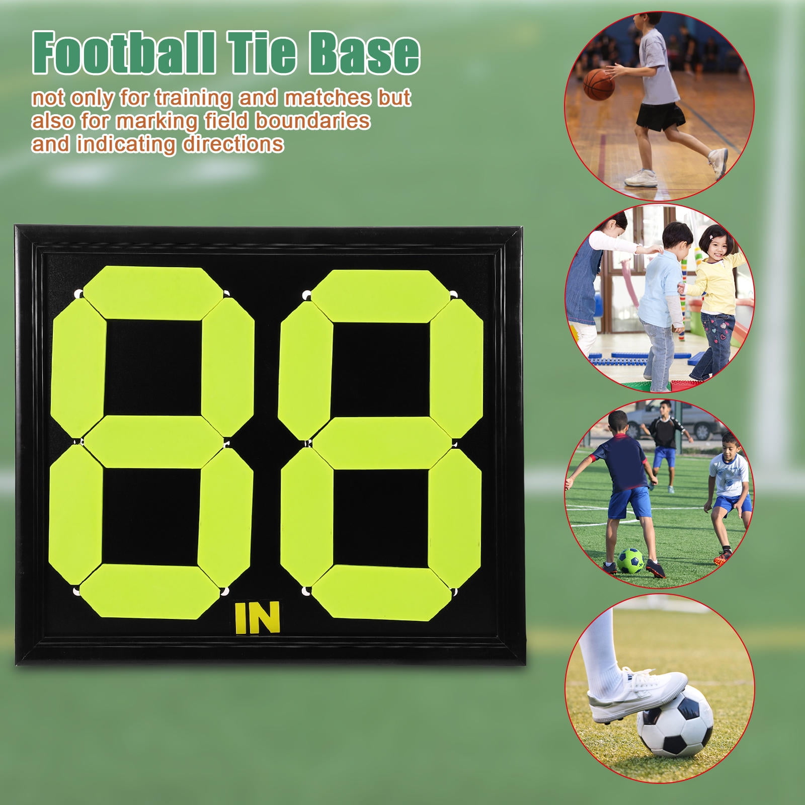 FRCOLOR Handheld Soccer Substitution Score Board For Referees ...