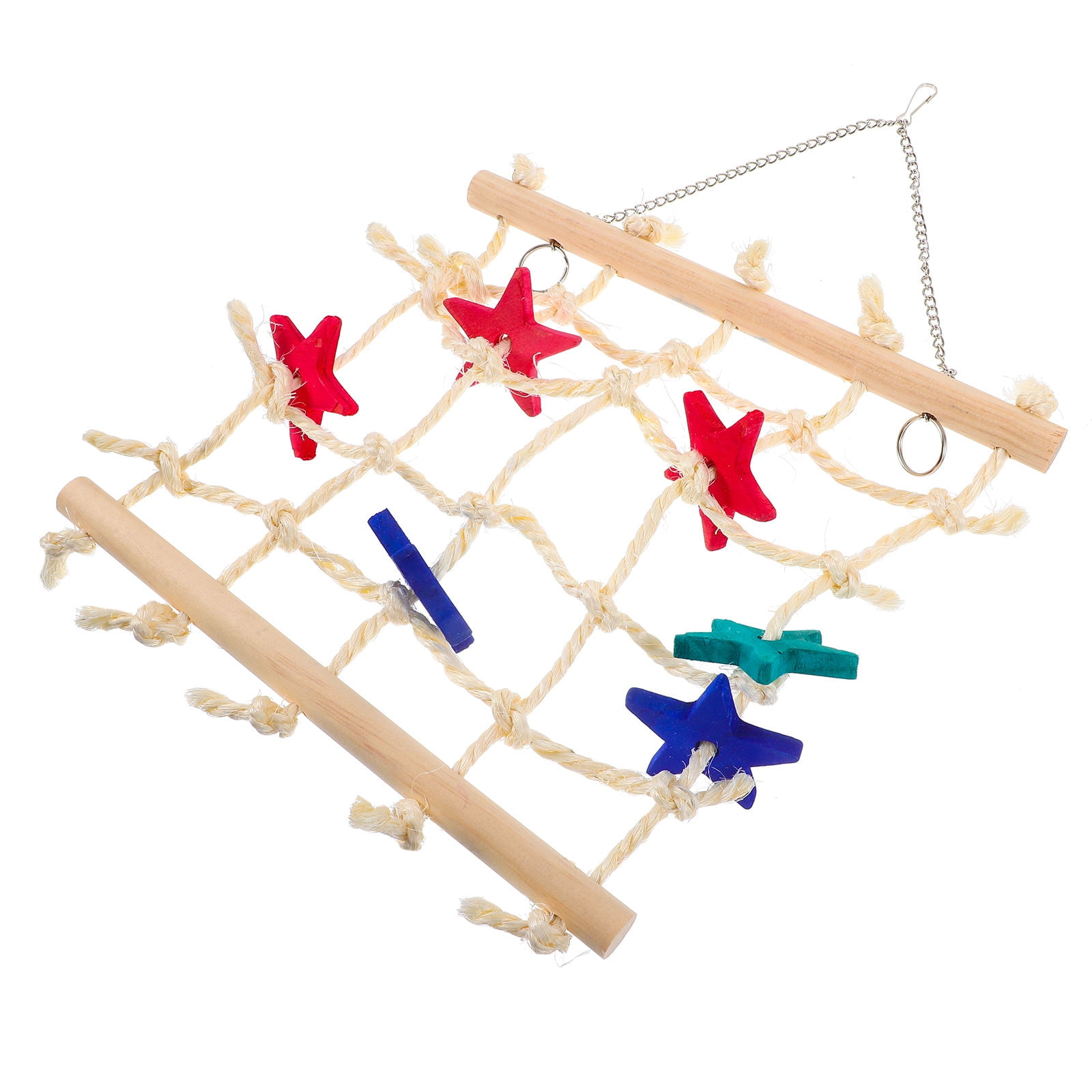 FRCOLOR Hanging Climbing Toy Bird Rope Net Budgie Cage Parrot Travel ...