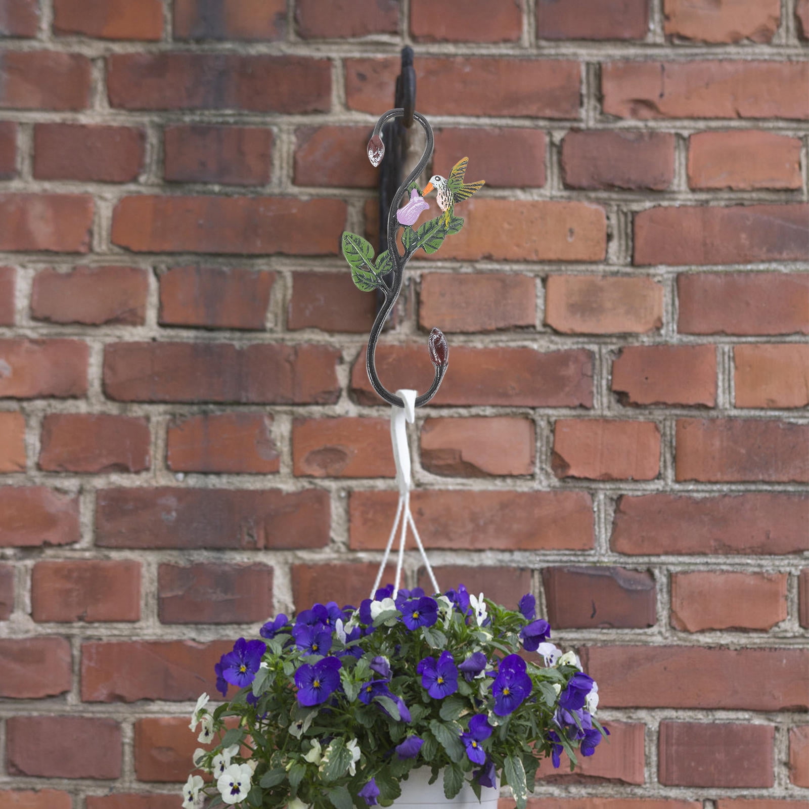 FRCOLOR Hanging Plant Colorful Hooks Unique Hanger Bird and Flower ...
