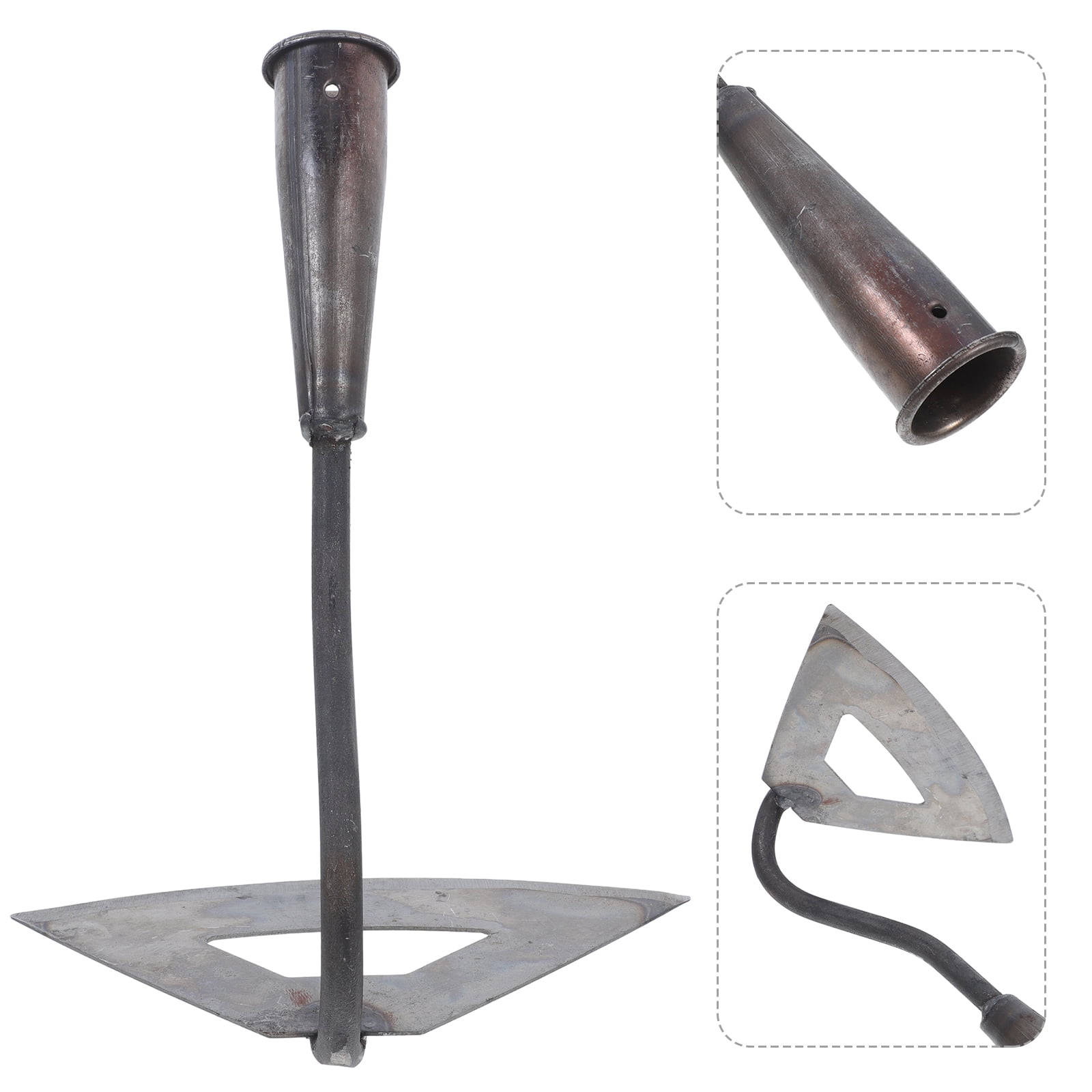 FRCOLOR Hardened Hollow Hole Agricultural Hoe Weeding Hoe Heavy Duty ...