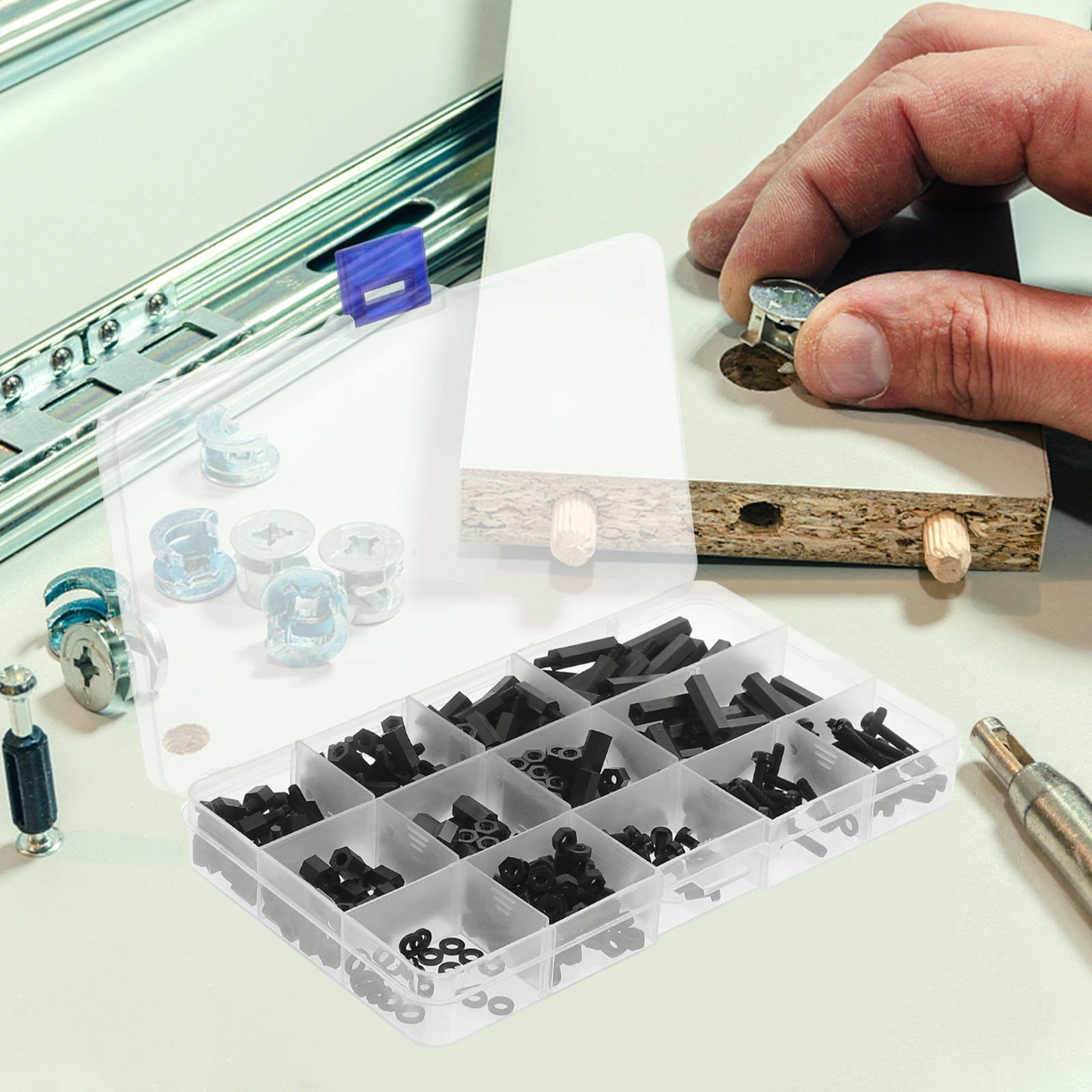 FRCOLOR Head Fixing Screw Screws and Nuts Stainless Spacer Black ...