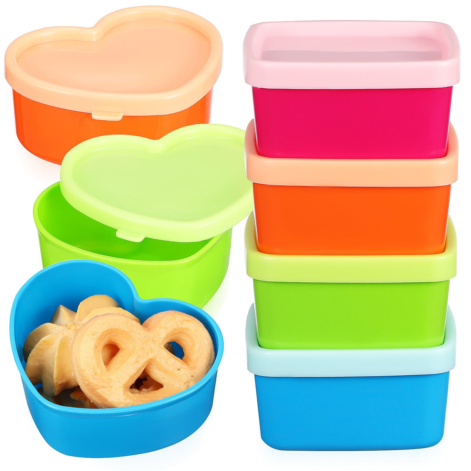 FRCOLOR Heart Shaped Storage Boxes with Lid Multifunctional Desktop ...