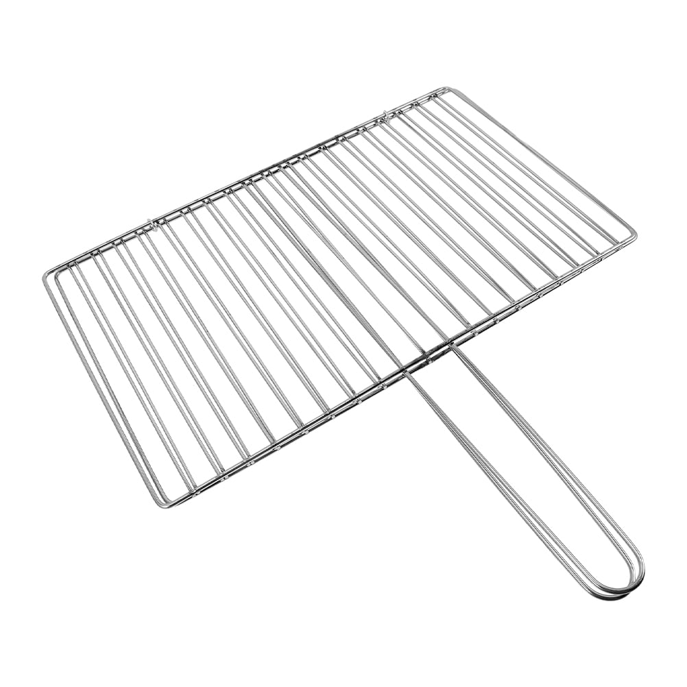 FRCOLOR BBQ Grill Rack with Handle fr Outdoor Grilling Basket Camping ...