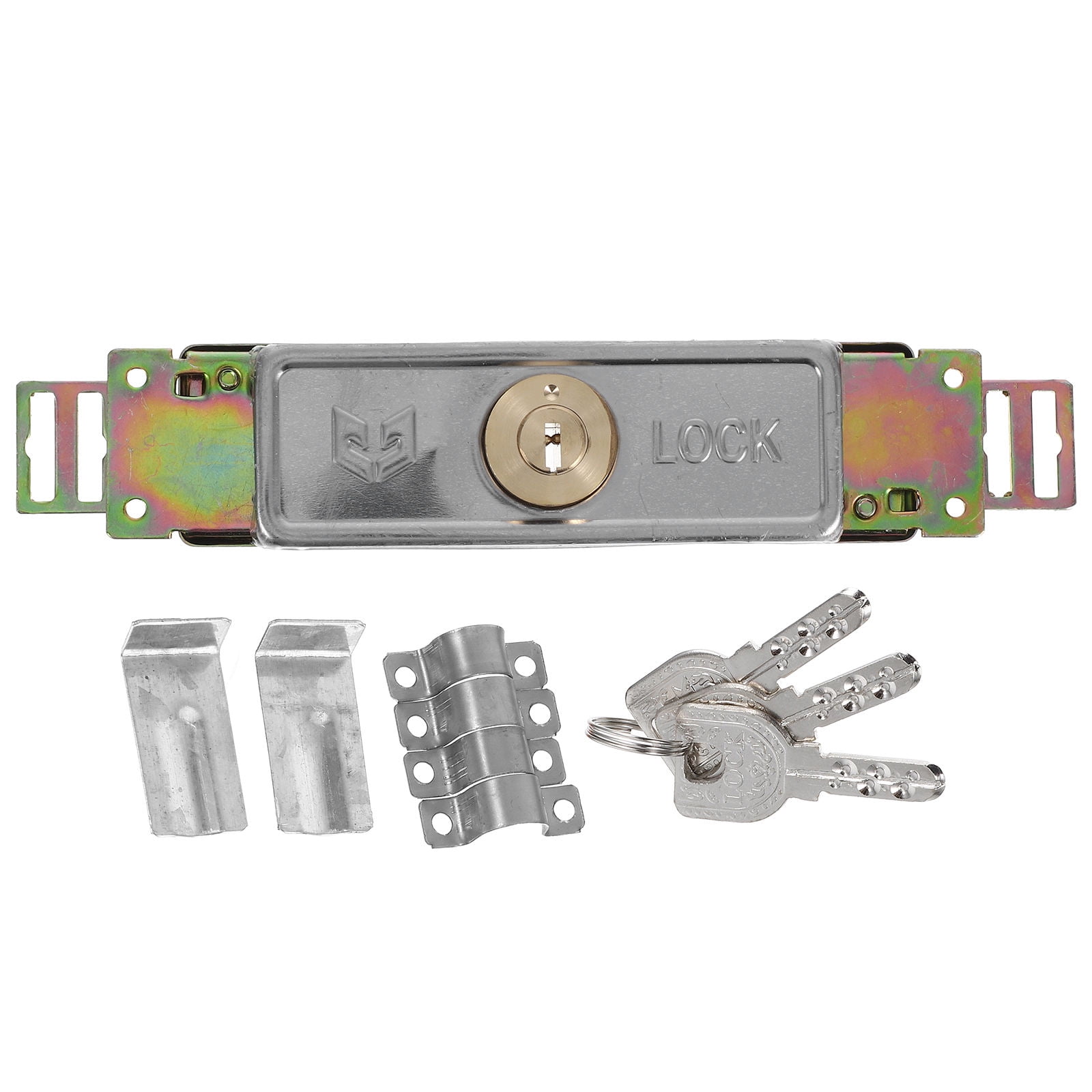 FRCOLOR Heavy Duty Rolling Shutter Door Lock Latch Key Zinc Plated Anti ...