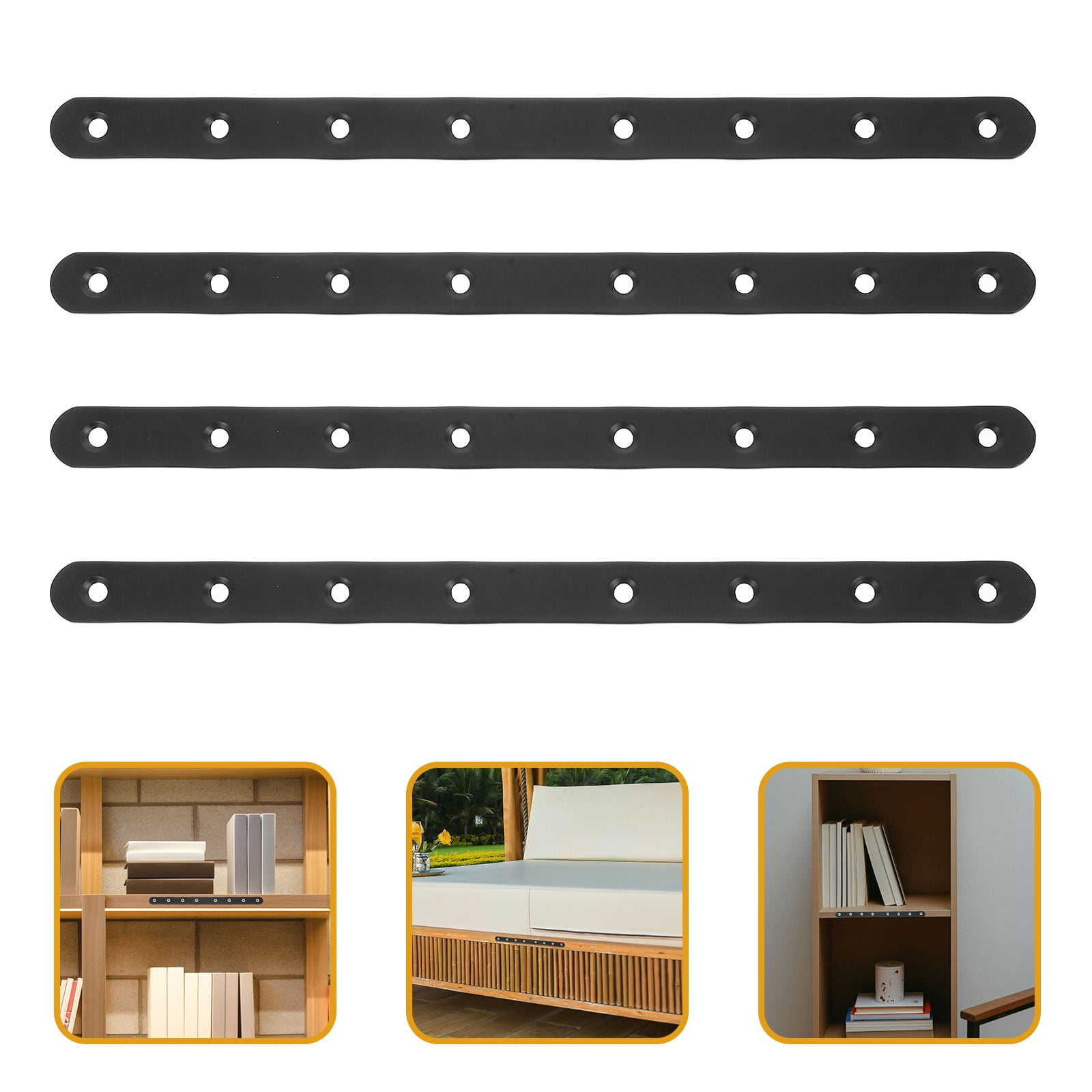 FRCOLOR Heavy Duty Stainless Steel Flat Plate Brackets for Home Use ...