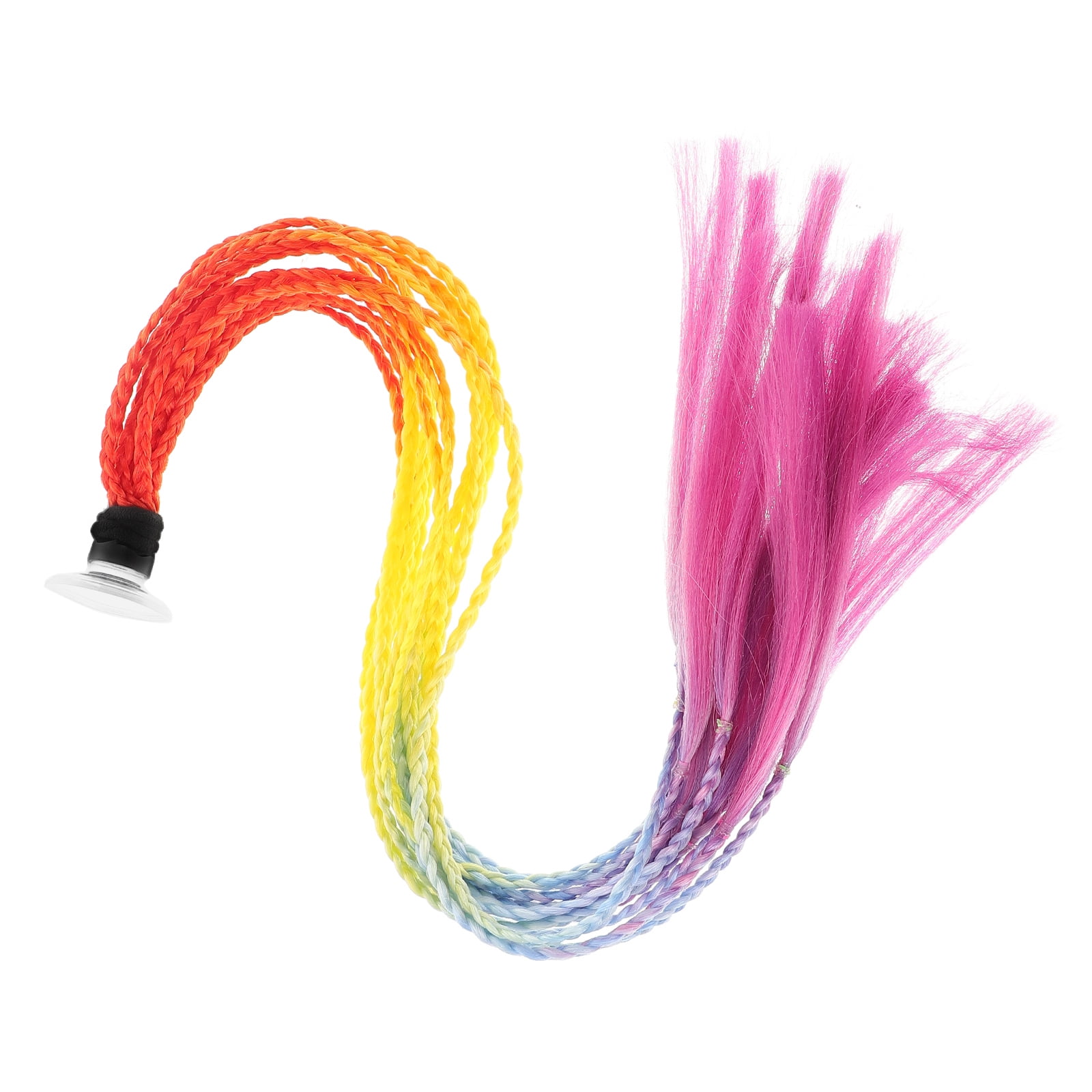 FRCOLOR Helmet Pigtail Decor Hair Braid Ponytail Hair Braid With ...