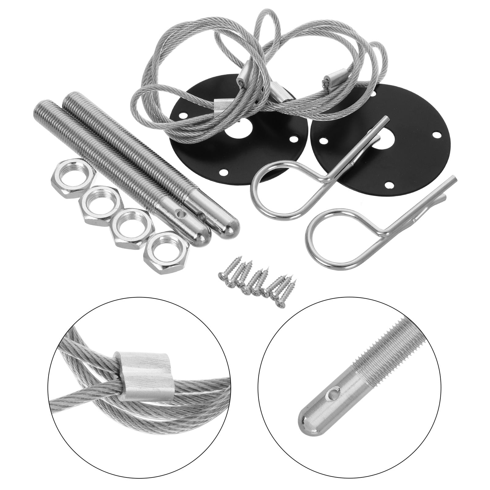 FRCOLOR Hemoton 1 Set Hood Latches Kit Hood Pins Kit for Car Truck SUV ...