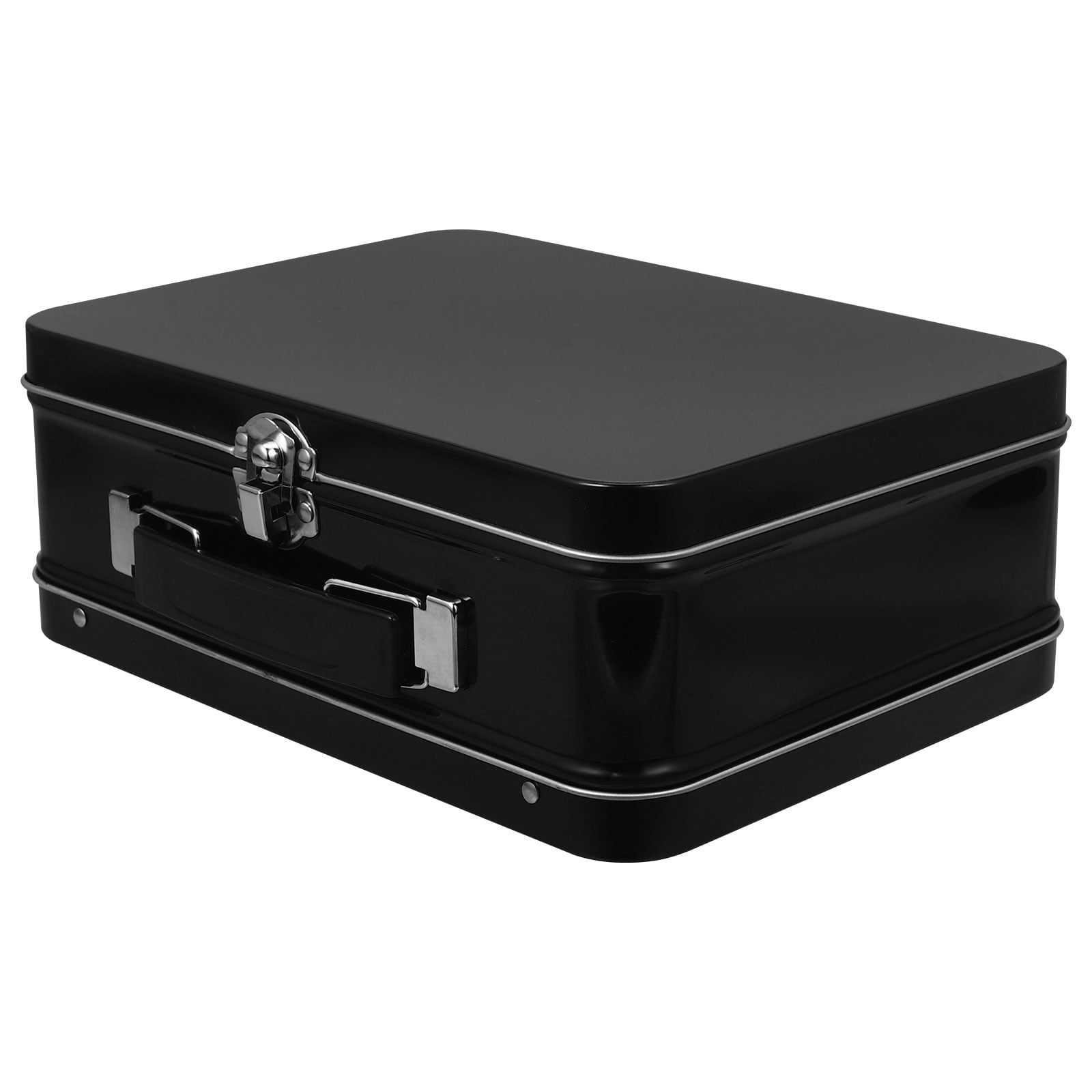 FRCOLOR Trinket Box Jewelry Storage Case Tinplate Keepsake Box with ...