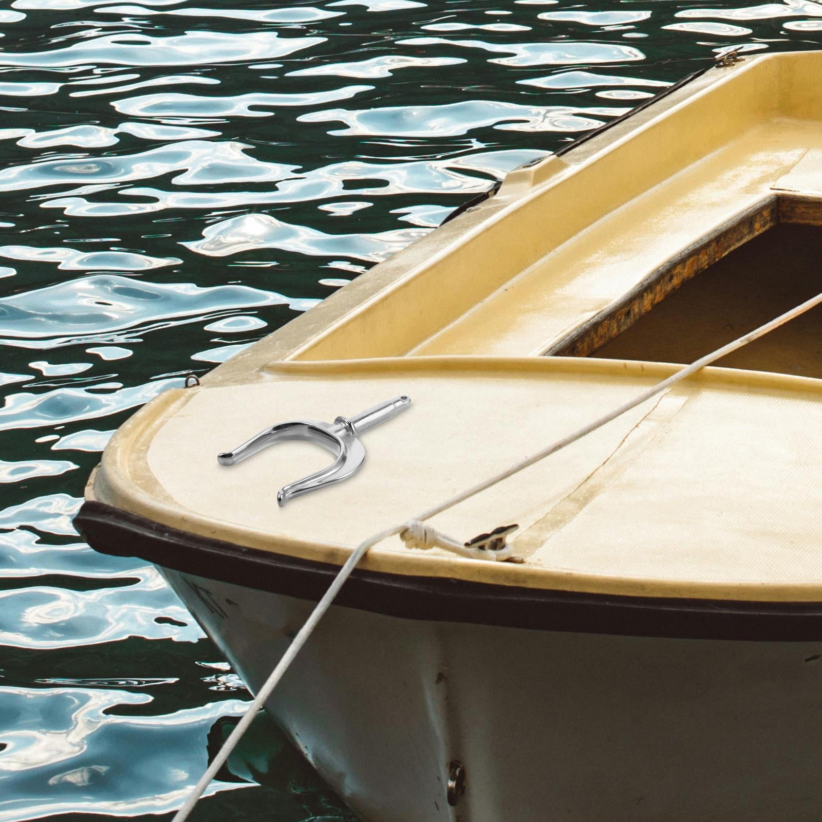 FRCOLOR Hemoton Stainless Steel Oar Lock for Marine Row Boat Water Boat ...