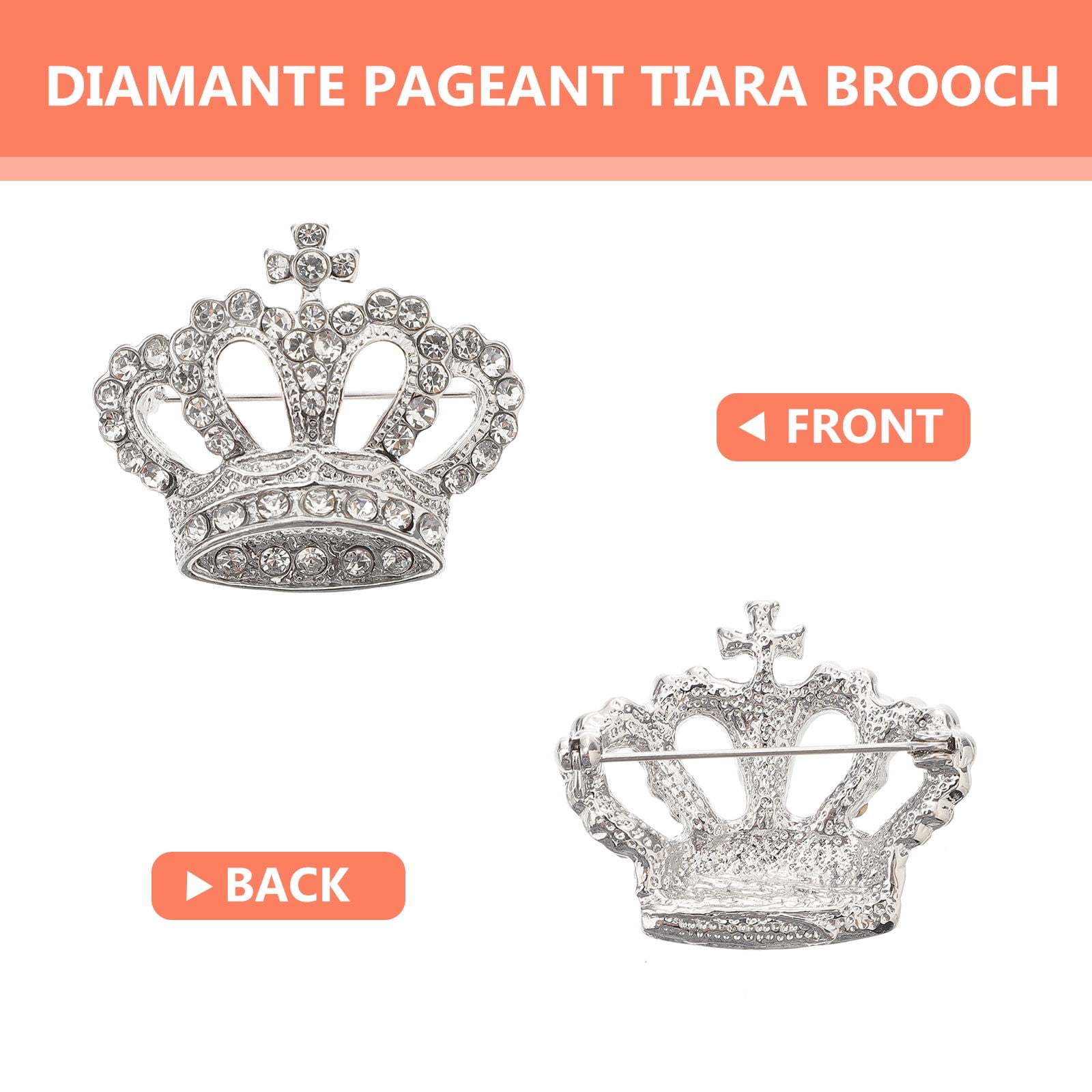 FRCOLOR Hemoton Women's High Grade Stylish Pageant Tiara Zircon Crown ...