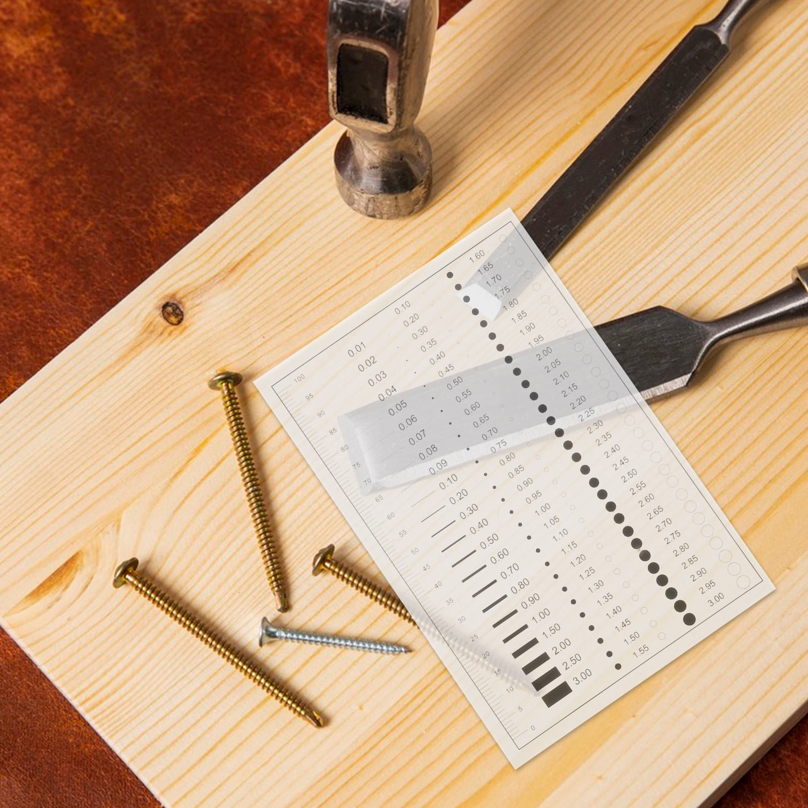 FRCOLOR High Precision Flaw Detection Film Ruler Measuring Line Width ...