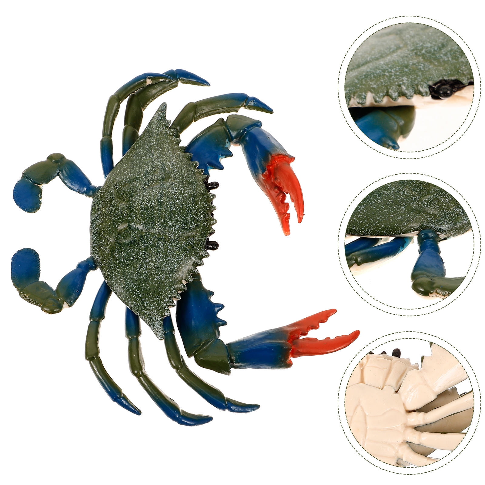 FRCOLOR High Simulation Crab Animal Model Aquatic Creature Decoration ...