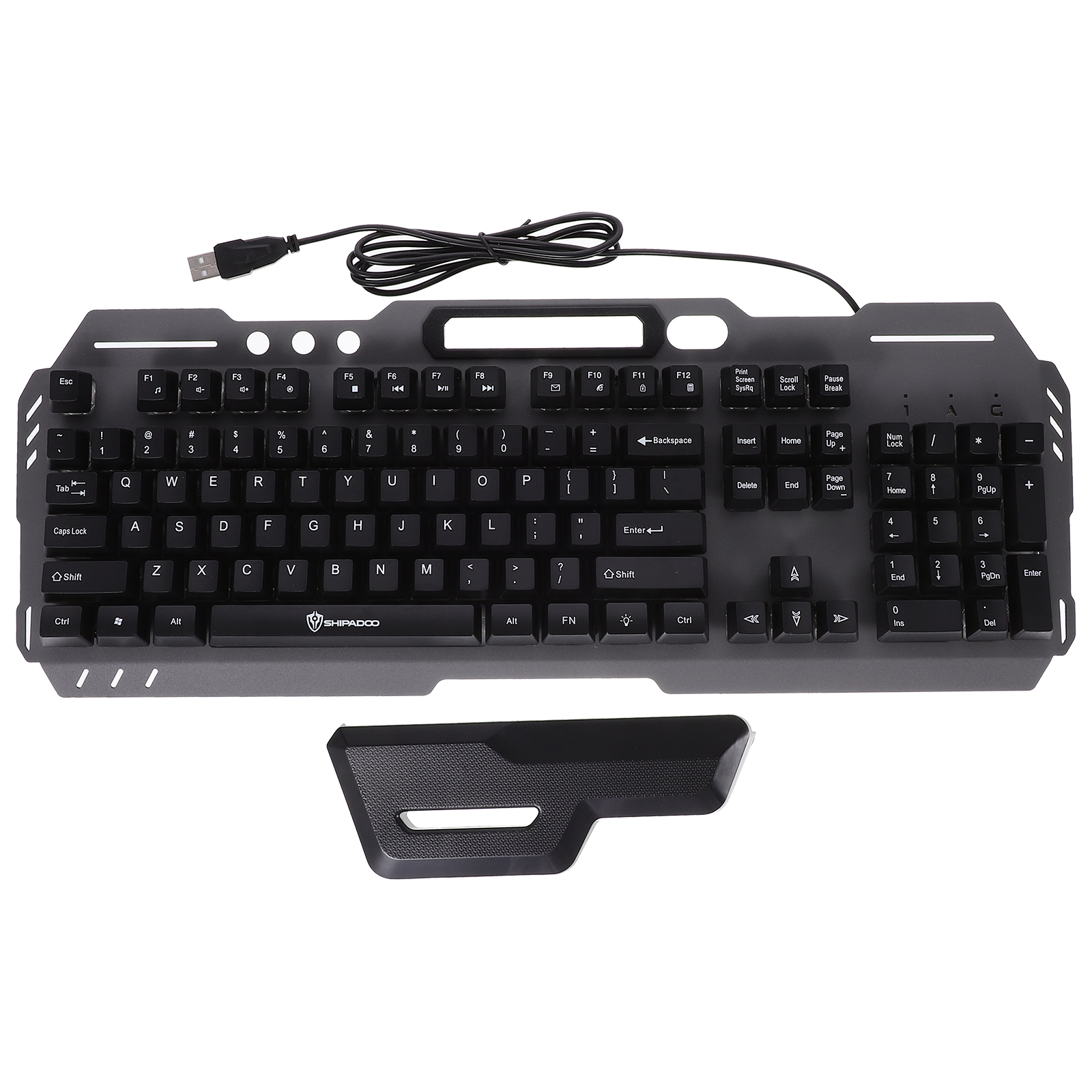 FRCOLOR Holder Bristle Wired Backlit Keyboard Keys Keyboard 38.50X37 ...