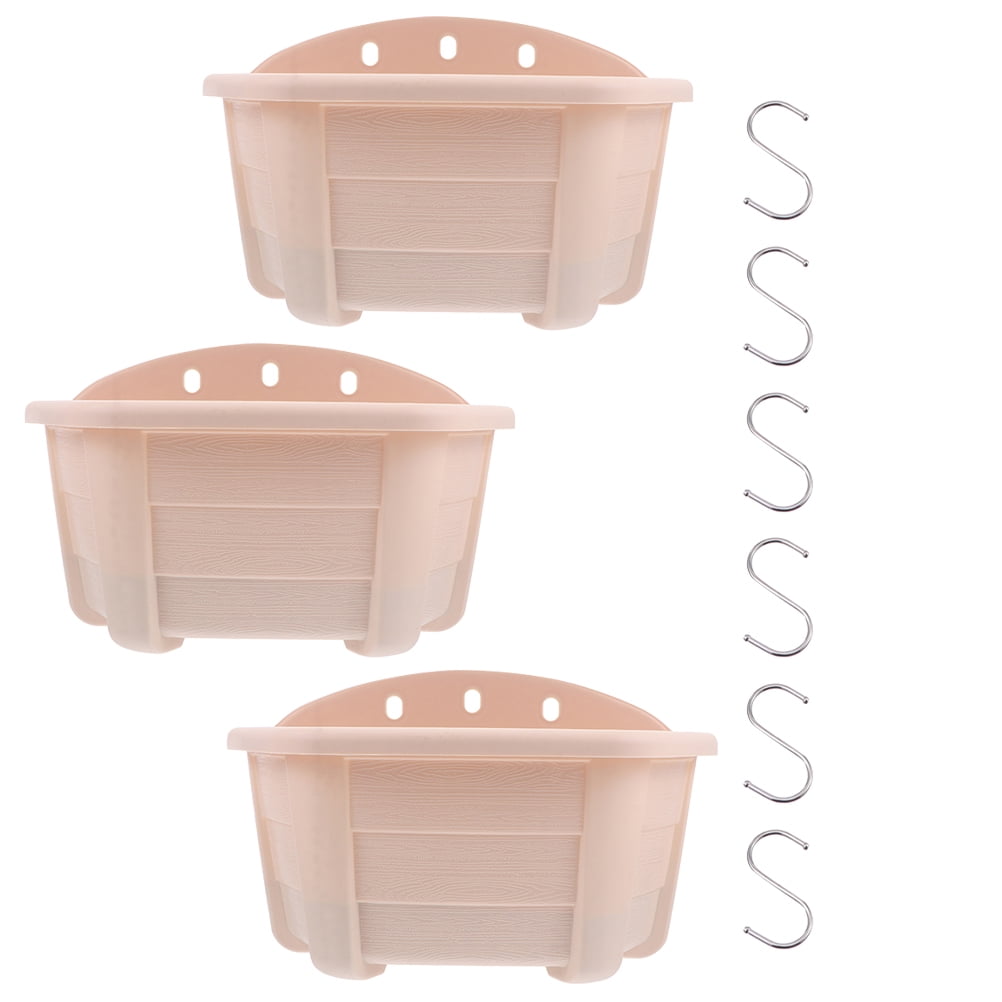 FRCOLOR Holders Modern Wall Mounted Semicircle Flower Pot Balcony ...