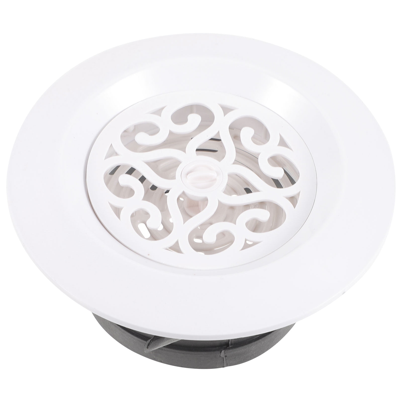 FRCOLOR Home Air Vent Soffit Exhaust Cover Round Ceiling Vents White ...