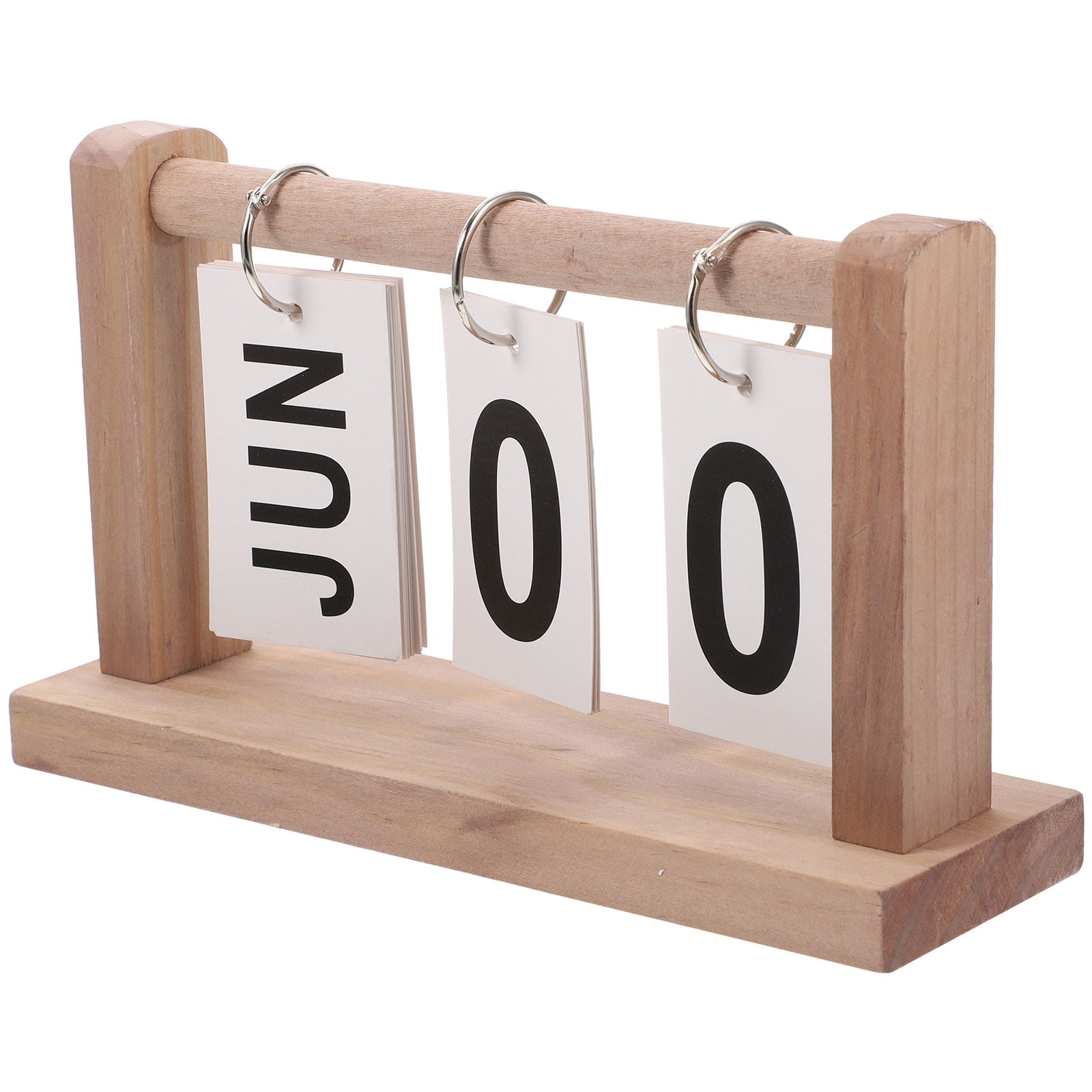 HORIALENCE 1Pcs Wood Iron Paper Multi Color Desk Calendar Cute Desktop ...