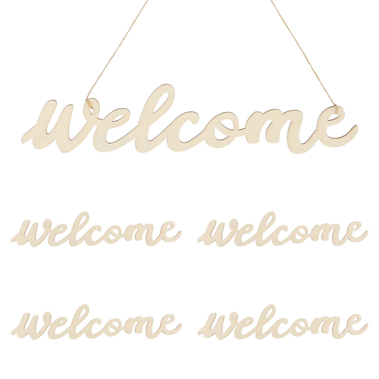 FRCOLOR 1Set Front Door Welcome Sign Hanging Decoration Made of Strong ...