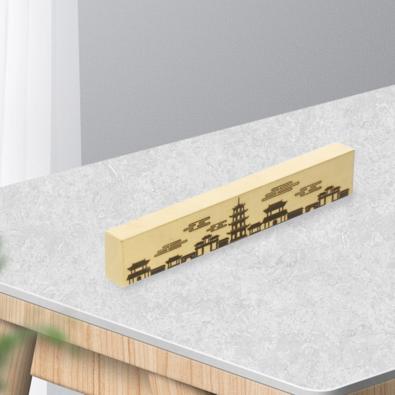 FRCOLOR Household Brass Paperweight Rectangular Paper Weight ...