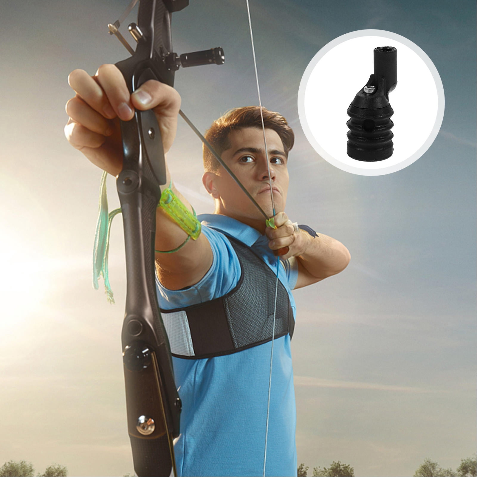 FRCOLOR Hunting Gear Compound Bow Stabilizer Bowstring Dampener ...