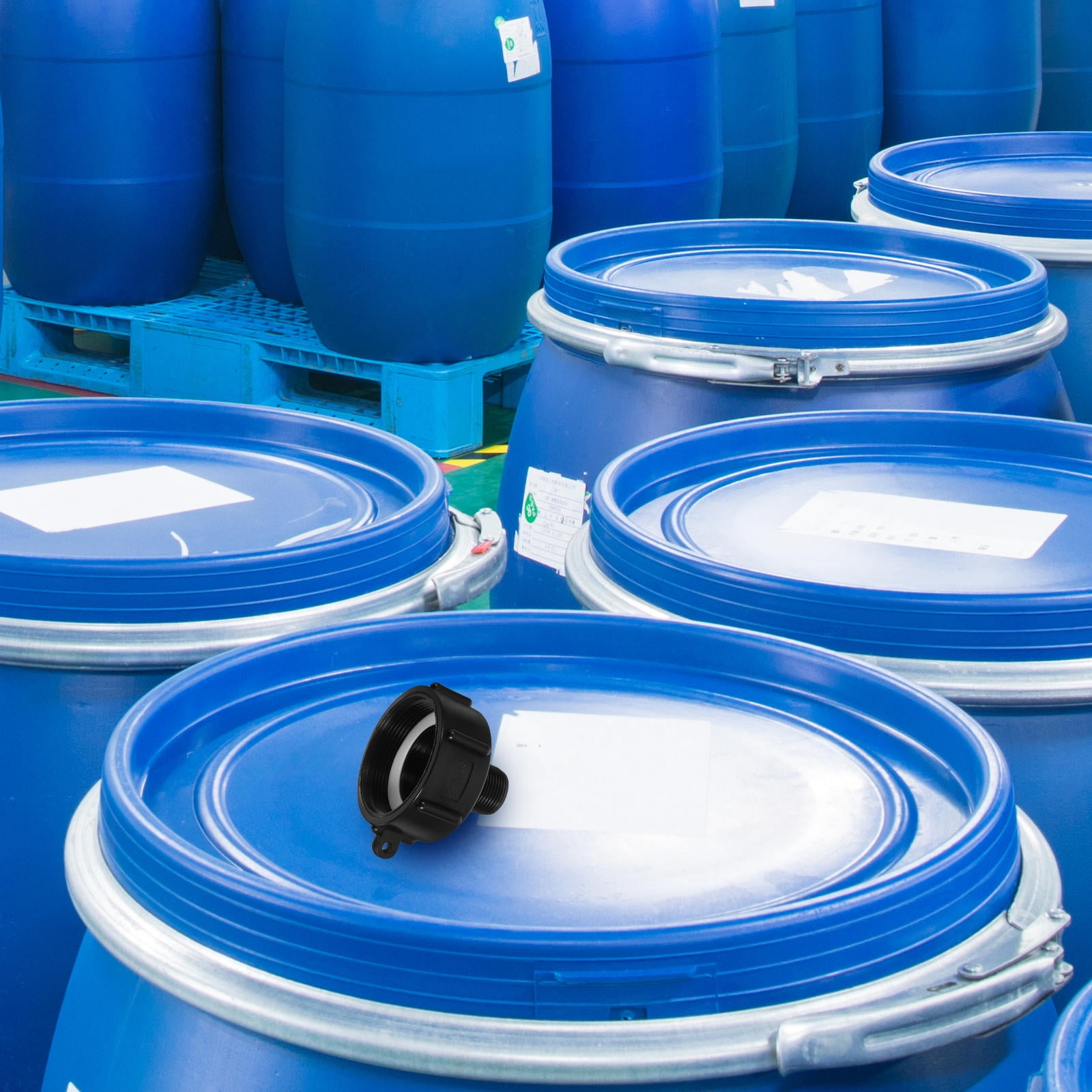 FRCOLOR Ibc Barrel Outlet Joint Fine Thread Garden Hose Adapter Black ...