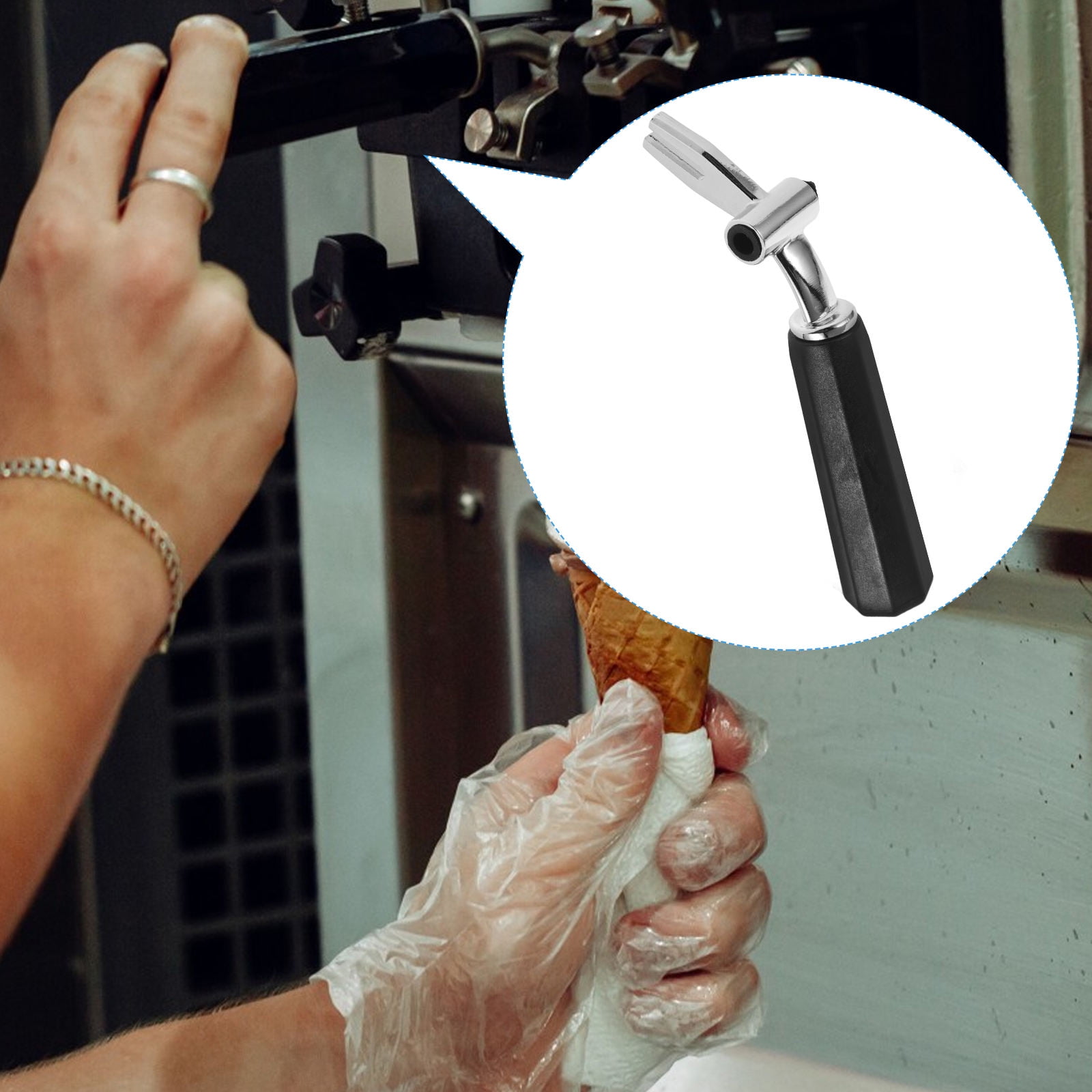 FRCOLOR Ice Cream Machine Handle Practical Ice Cream Machine Grip Ice ...