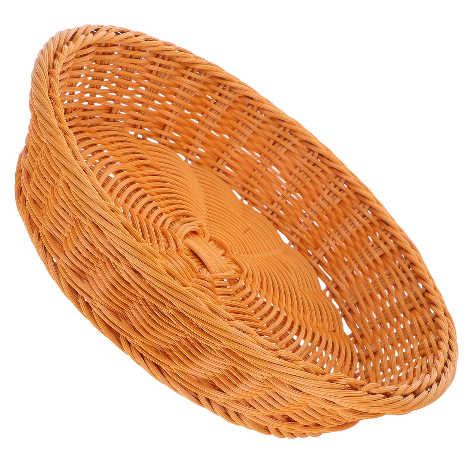 FRCOLOR Imitation Rattan Basket Woven Basket Tabletop Decor Rattan ...
