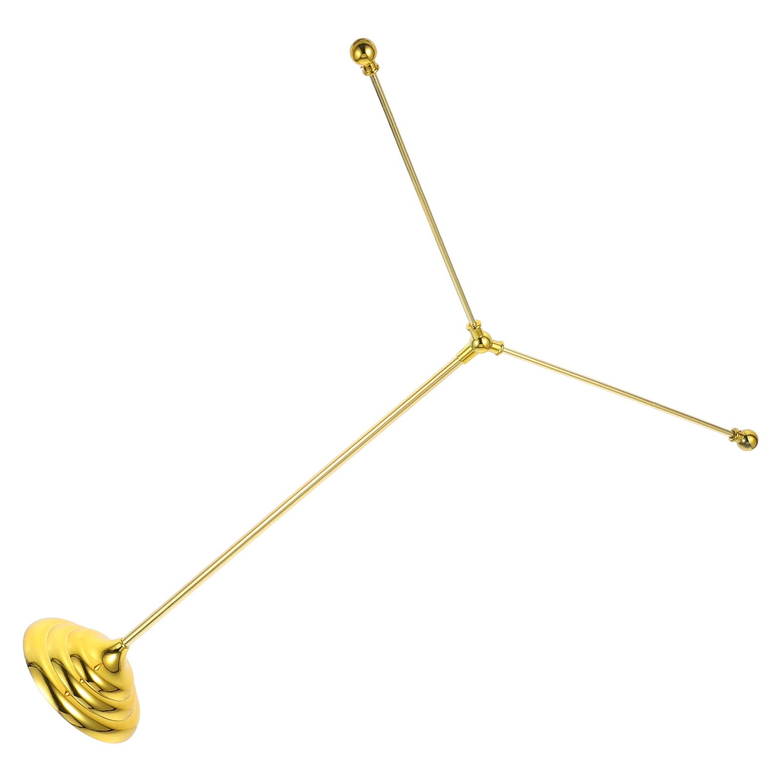 FRCOLOR Indoor Flag Pole and Stand Poles Garland Small Display Golden ...