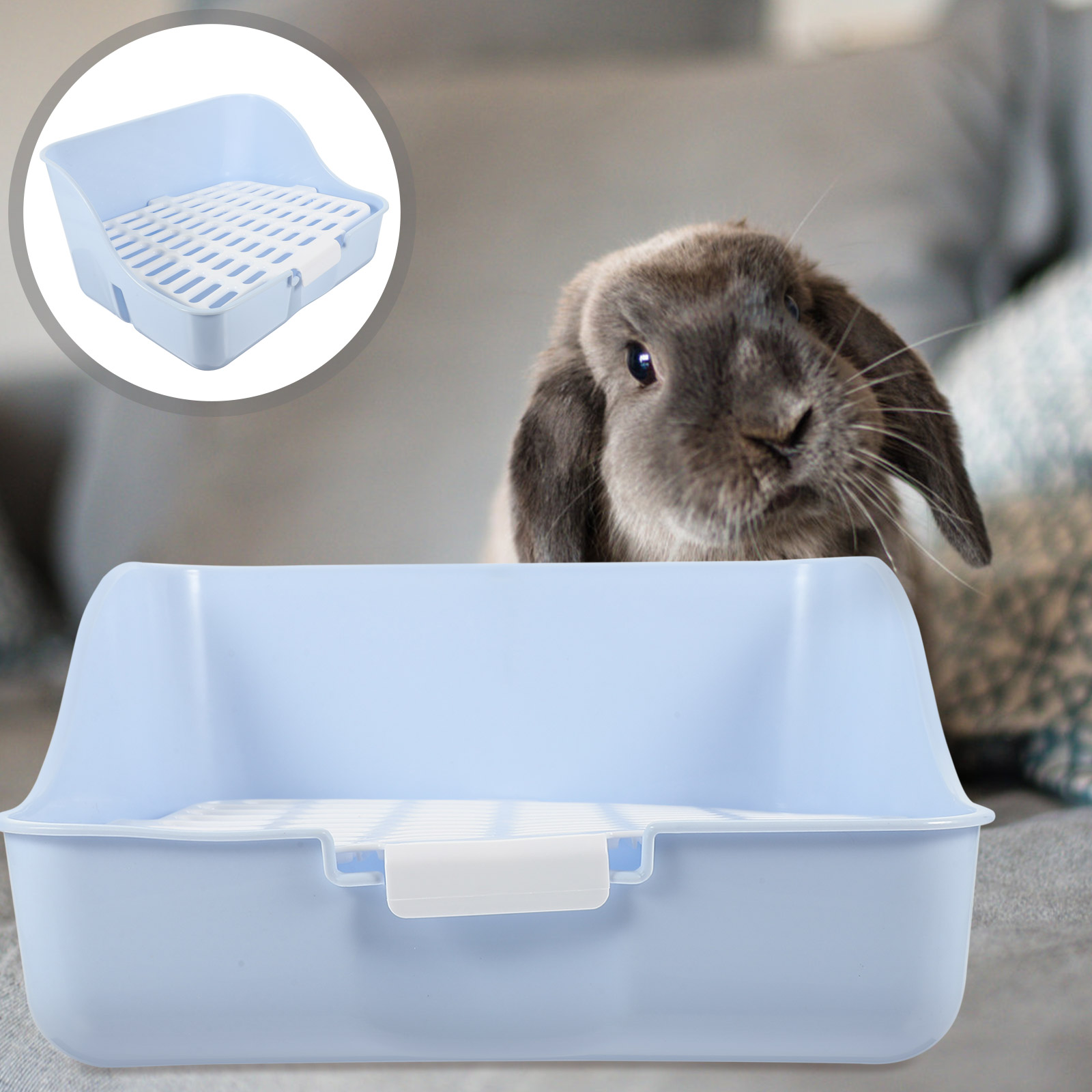 FRCOLOR Indoors Rabbit Toilet Living Room Litter Box Pet Tray - Walmart.com