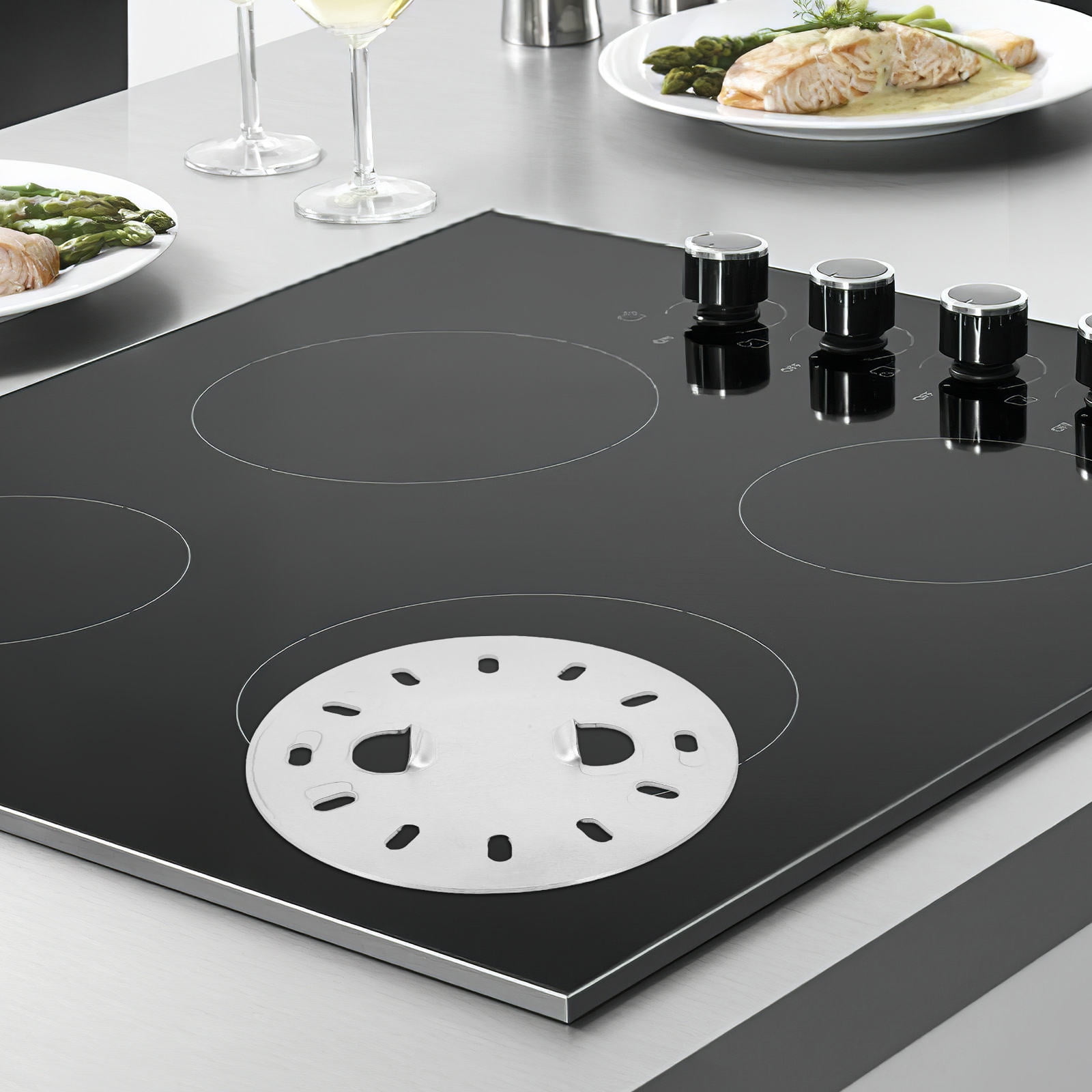 FRCOLOR Induction Stove Adapter Plate Stainless Steel Induction ...