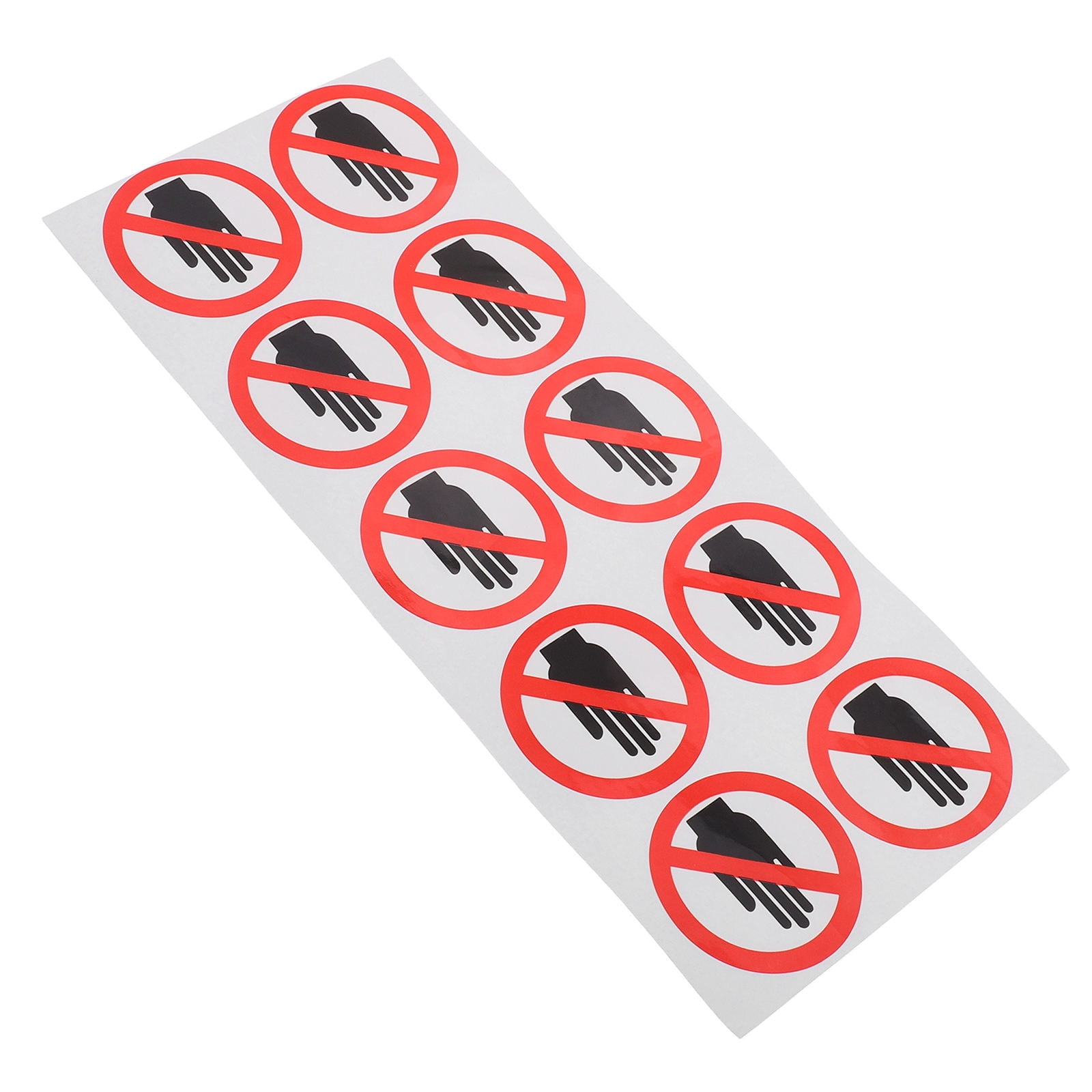 FRCOLOR Industrial Warning Sign Sticker Do Not Touch Label Stickers ...