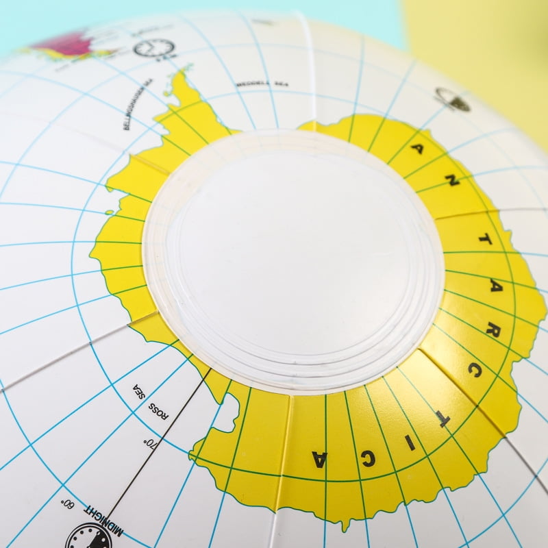 FRCOLOR Inflatable Beach Ball Globe For Pool Party Favors Pvc And ...