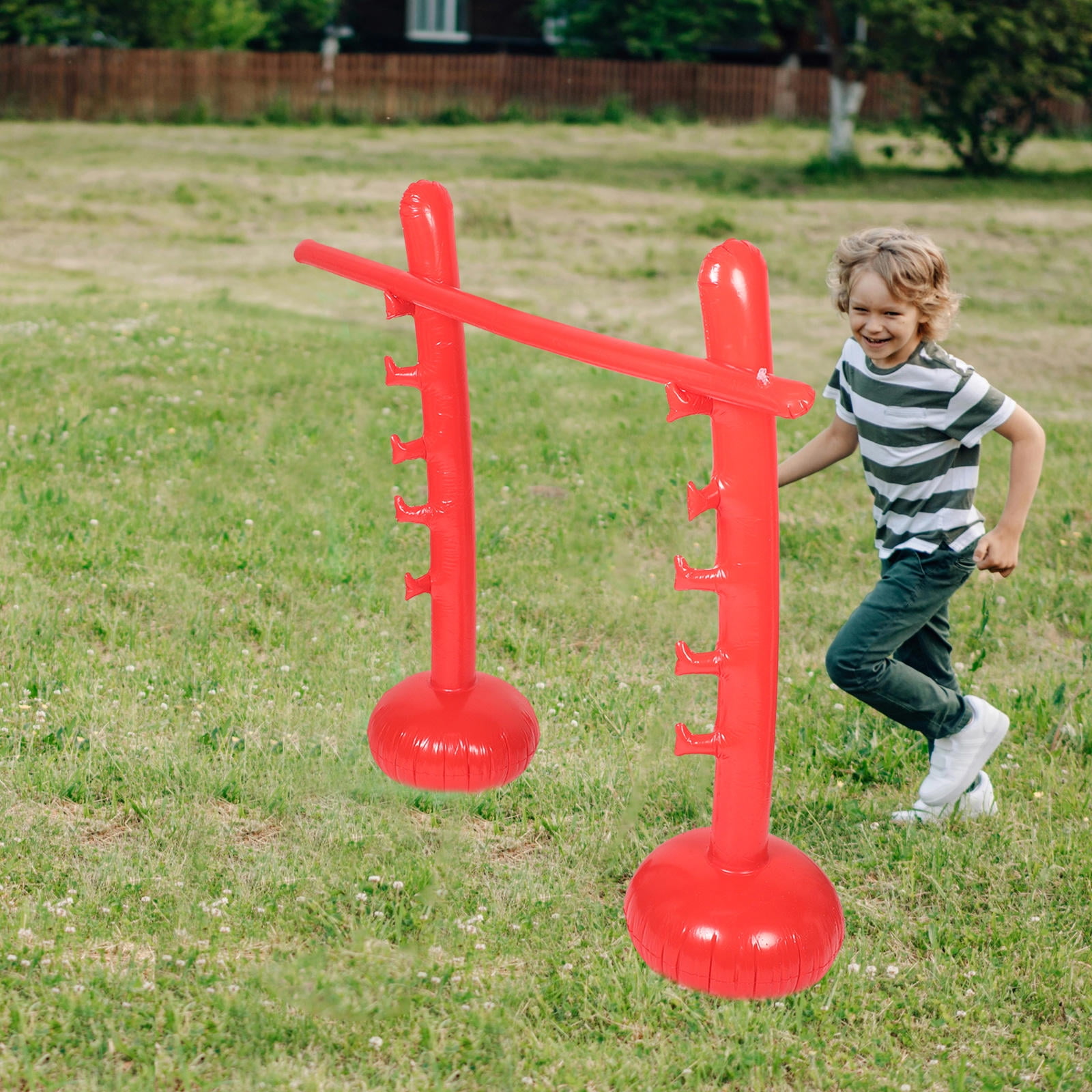 FRCOLOR Inflatable High Jump Pole Game For Kids And Adults Ideal For ...